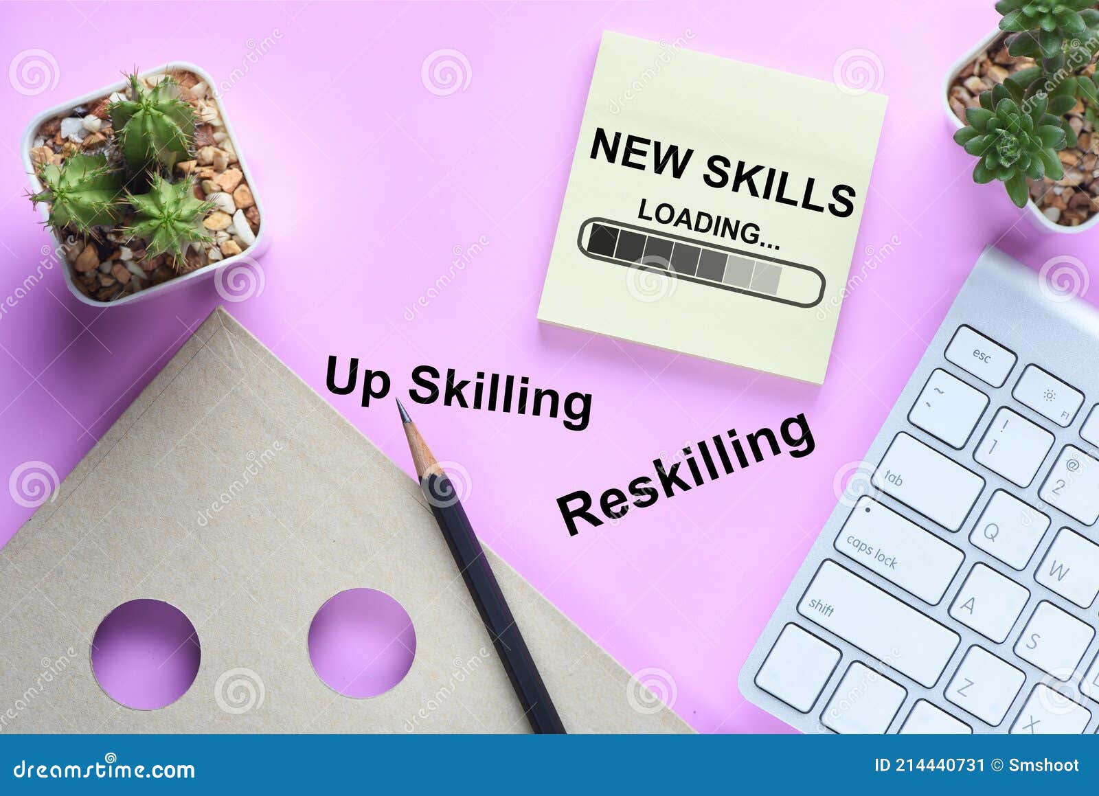 New Skills Loading On Smartphone On Abstract Background Royalty-Free ...