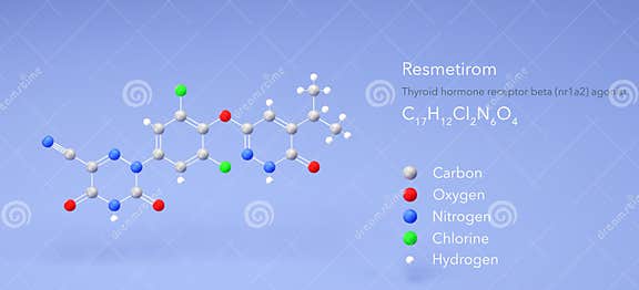 Resmetirom Molecule, Molecular Structures, Rezdiffra, 3d Model ...