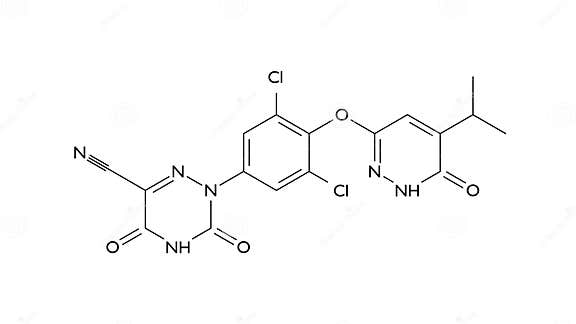 Resmetirom Molecule, Structural Chemical Formula, Ball-and-stick Model ...