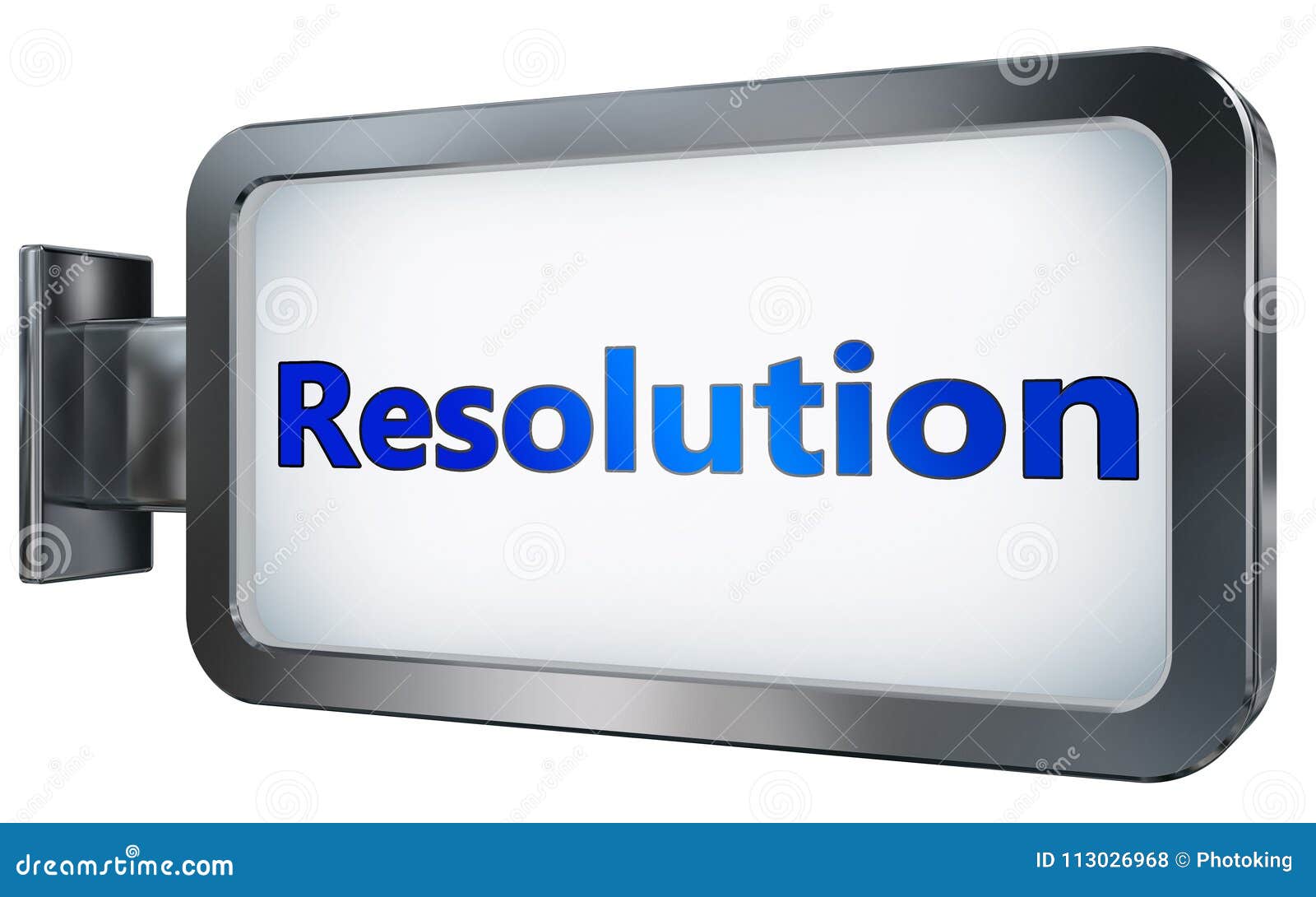 Resolution On Billboard Background Stock Illustration - Illustration of ...