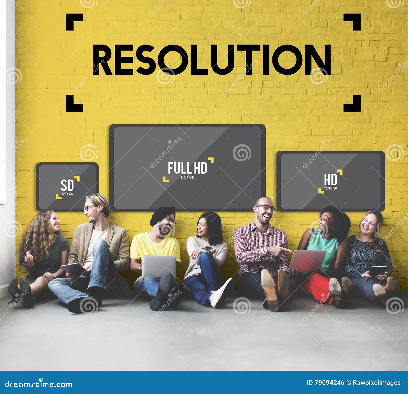 Resolution Digital Screen Ultra Technology Display Concept Stock Photo ...