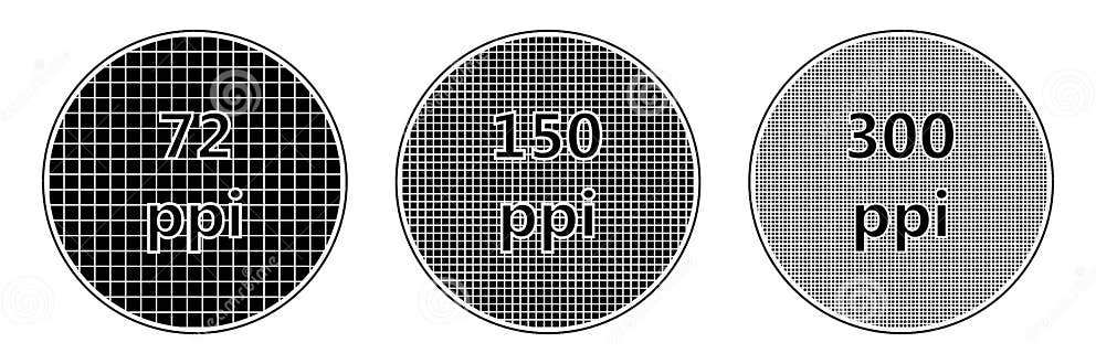 Resolution Screen Pixel Density Ppi Stock Vector - Illustration of inch ...