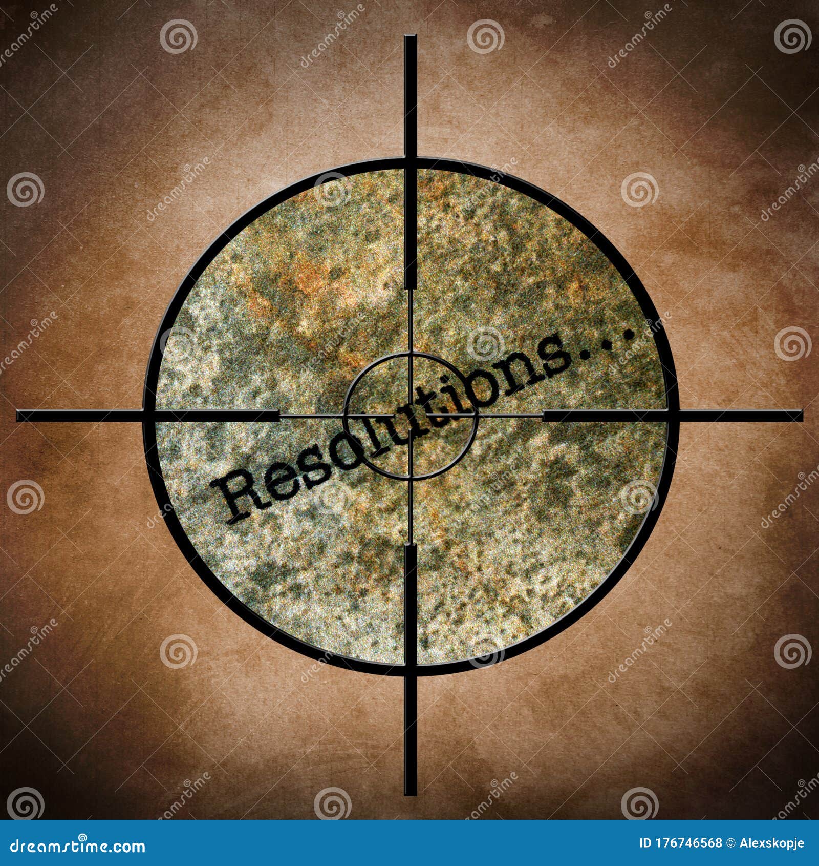 Resolution target concept stock illustration. Illustration of ...