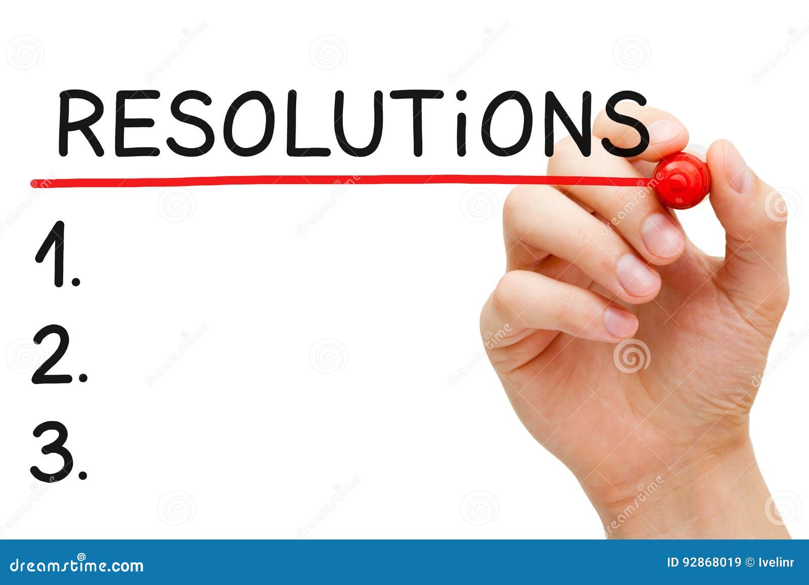 Resolutions List stock image. Image of desire, commitment - 92868019