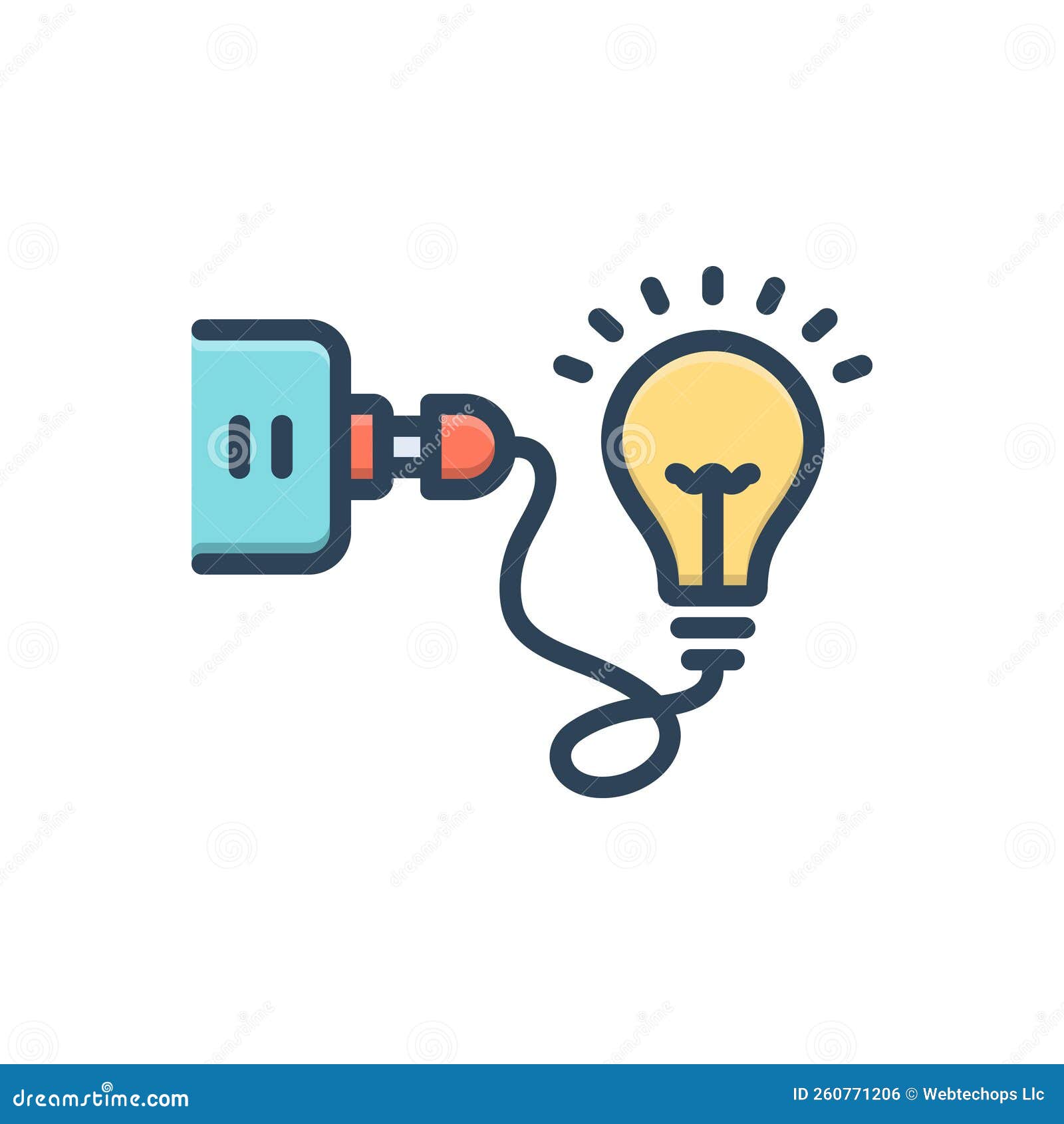 Color Illustration Icon for Resolve, Idea and Creativity Stock ...