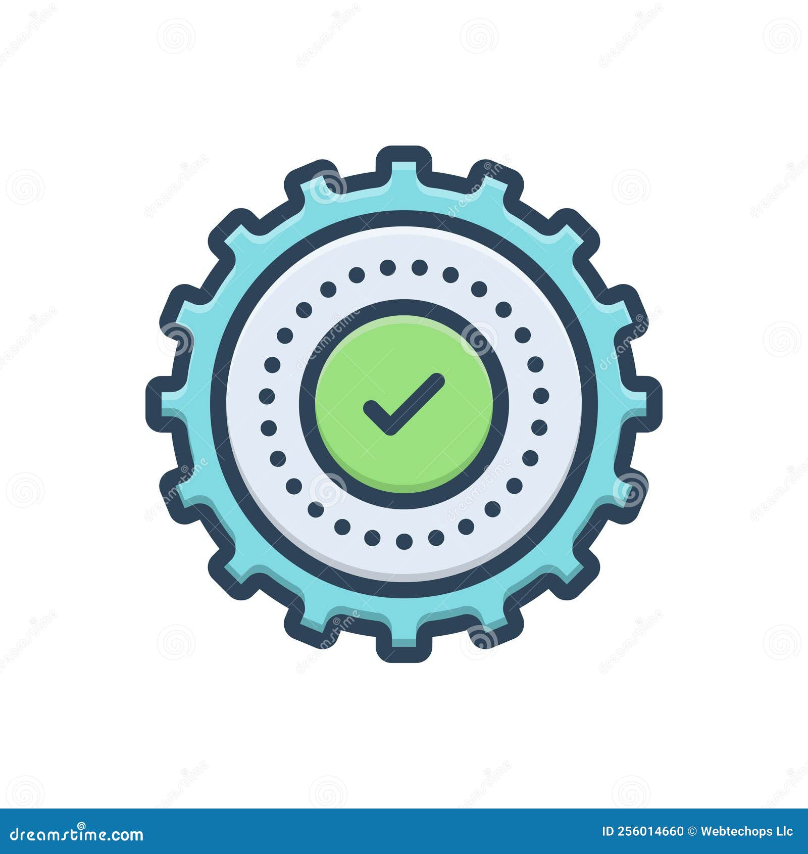 Color Illustration Icon for Resolved, Badge and Development Stock ...