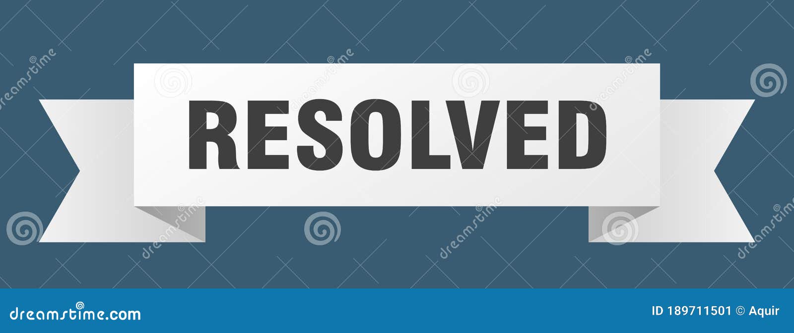 Resolved Ribbon. Resolved Isolated Band Sign Stock Vector ...