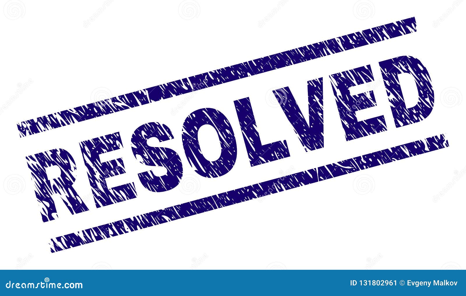 Grunge Textured RESOLVED Stamp Seal Stock Vector - Illustration of ...