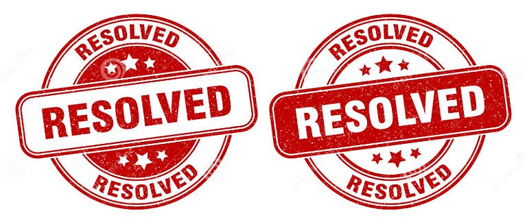 Resolved Stamp. Resolved Label. Round Grunge Sign Stock Vector ... Resolved Stamp. Resolved Label. Round Grunge Sign Stock Vector ...