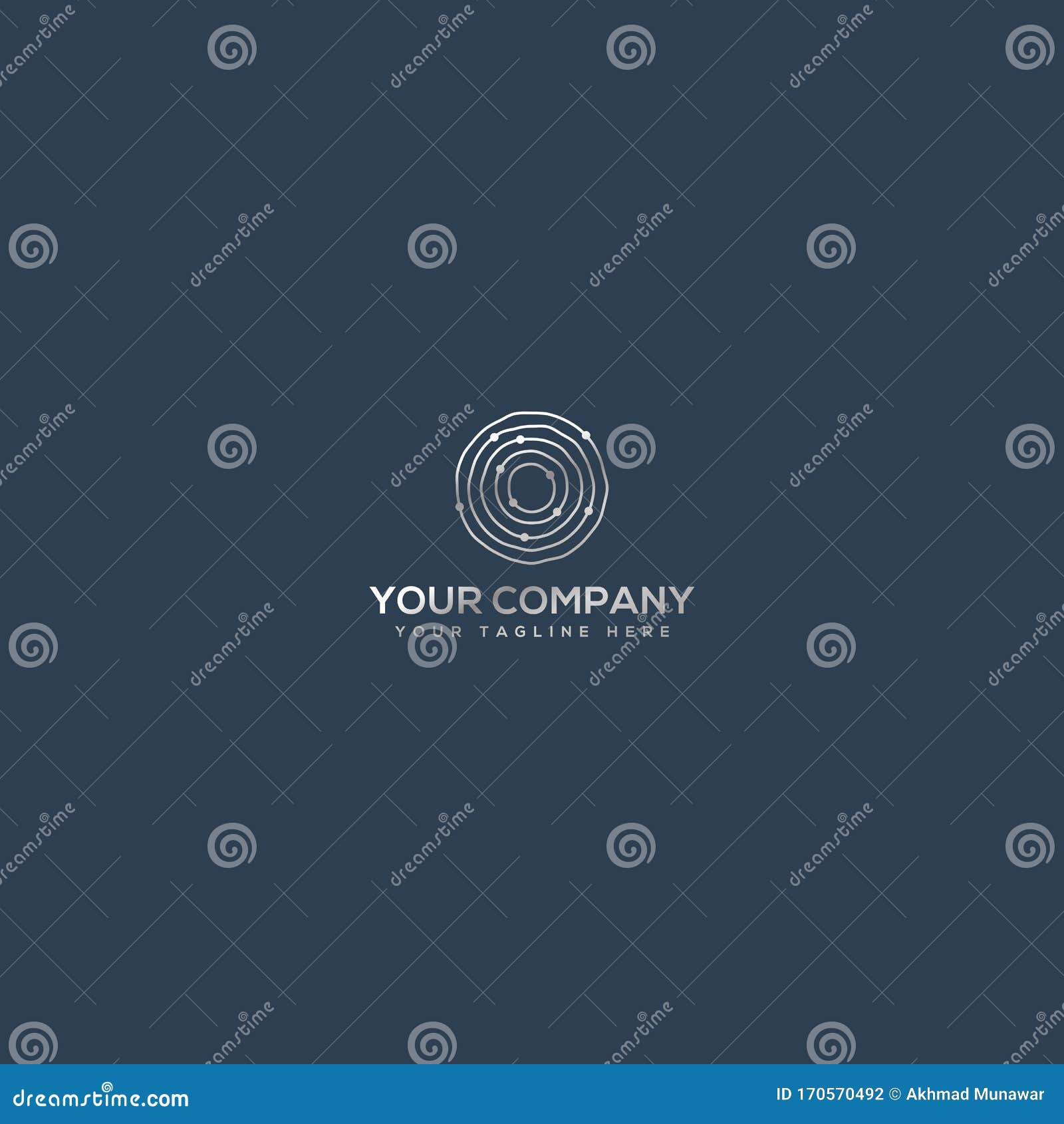 Resonance Logo Design System Sound Logo Circle Stock Vector ...