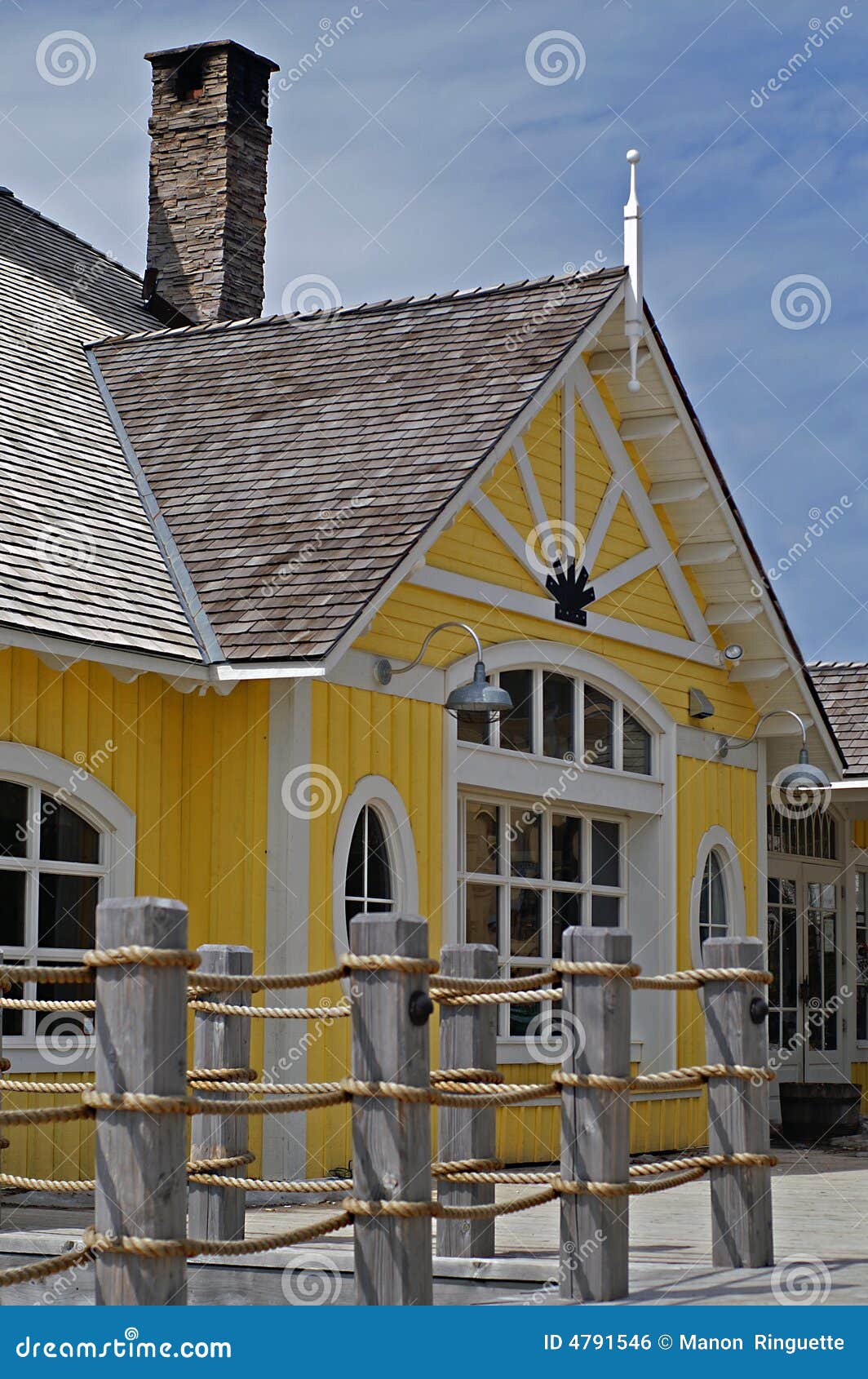 Resort Architecture stock photo. Image of shingles, railing - 4791546