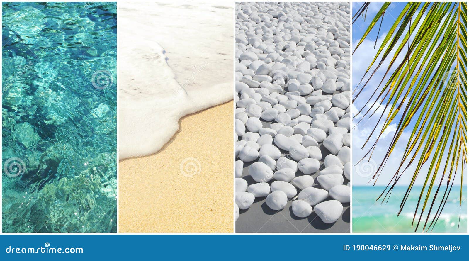 Resort Background Collage. Recreation and Summer Vacation. Stock Image ...