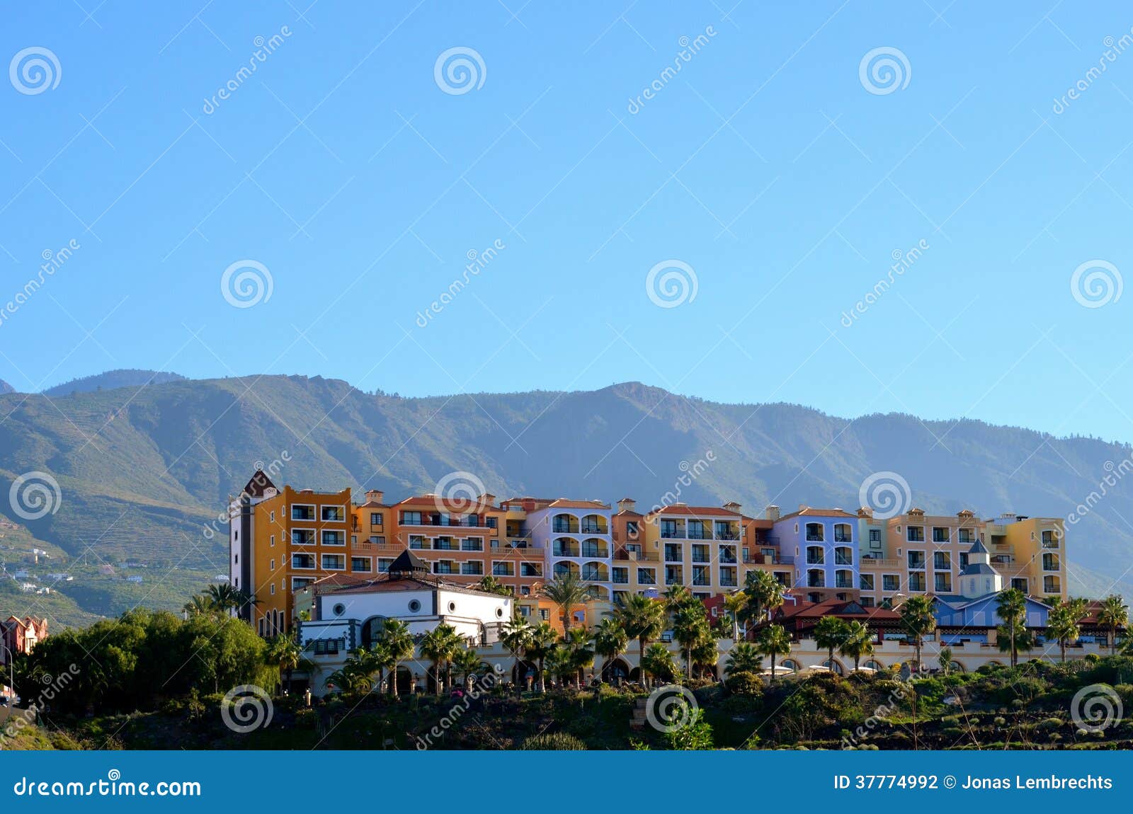 Resort building stock photo. Image of tenerife, resort - 37774992