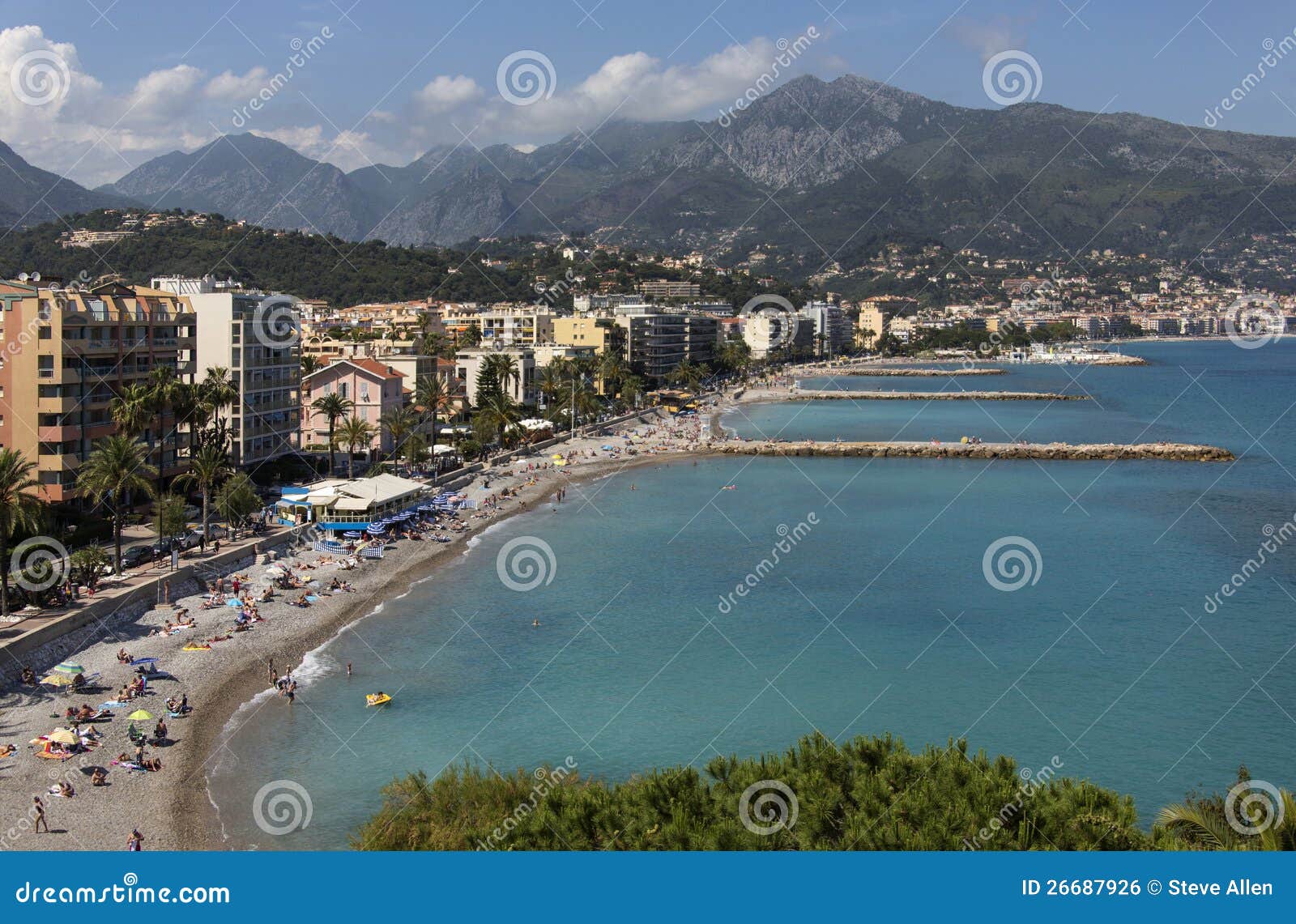 Resort of Cap Martin - French Riviera Editorial Photo - Image of ...