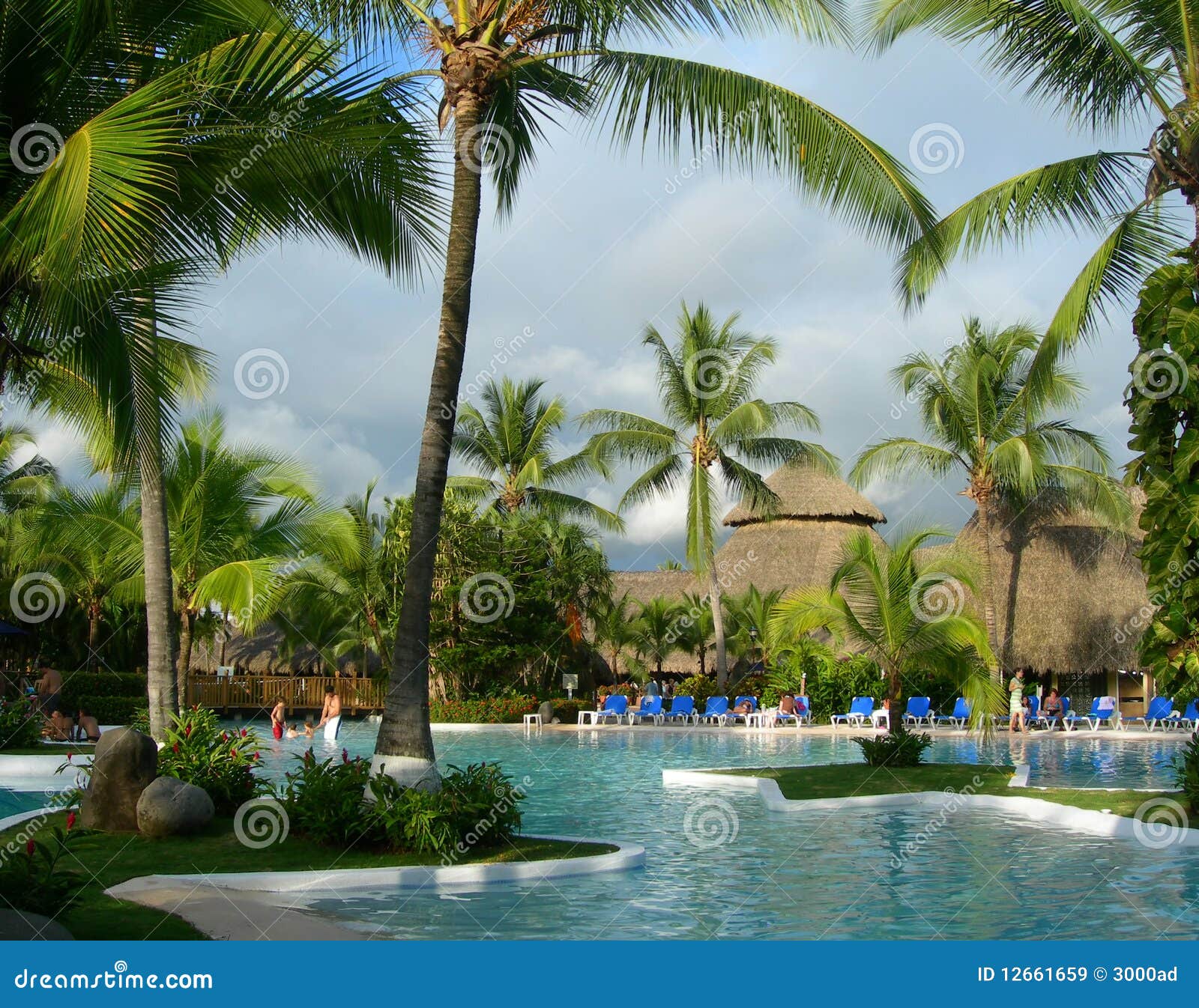 Resort in Costa Rica with Pool Stock Image - Image of tropical ...