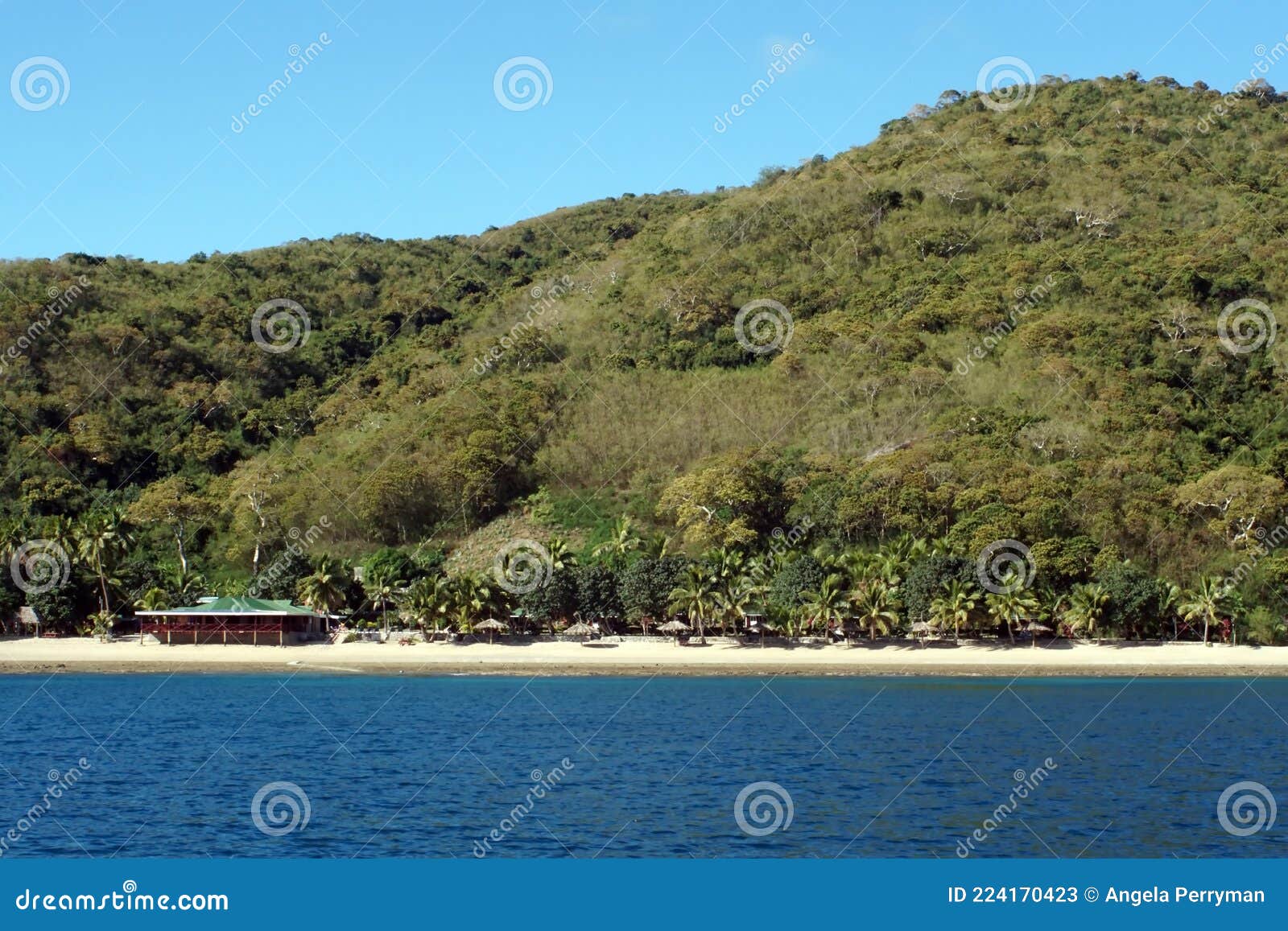 Resort de la isla en fiji imagen de archivo. Imagen de agua - 224170423