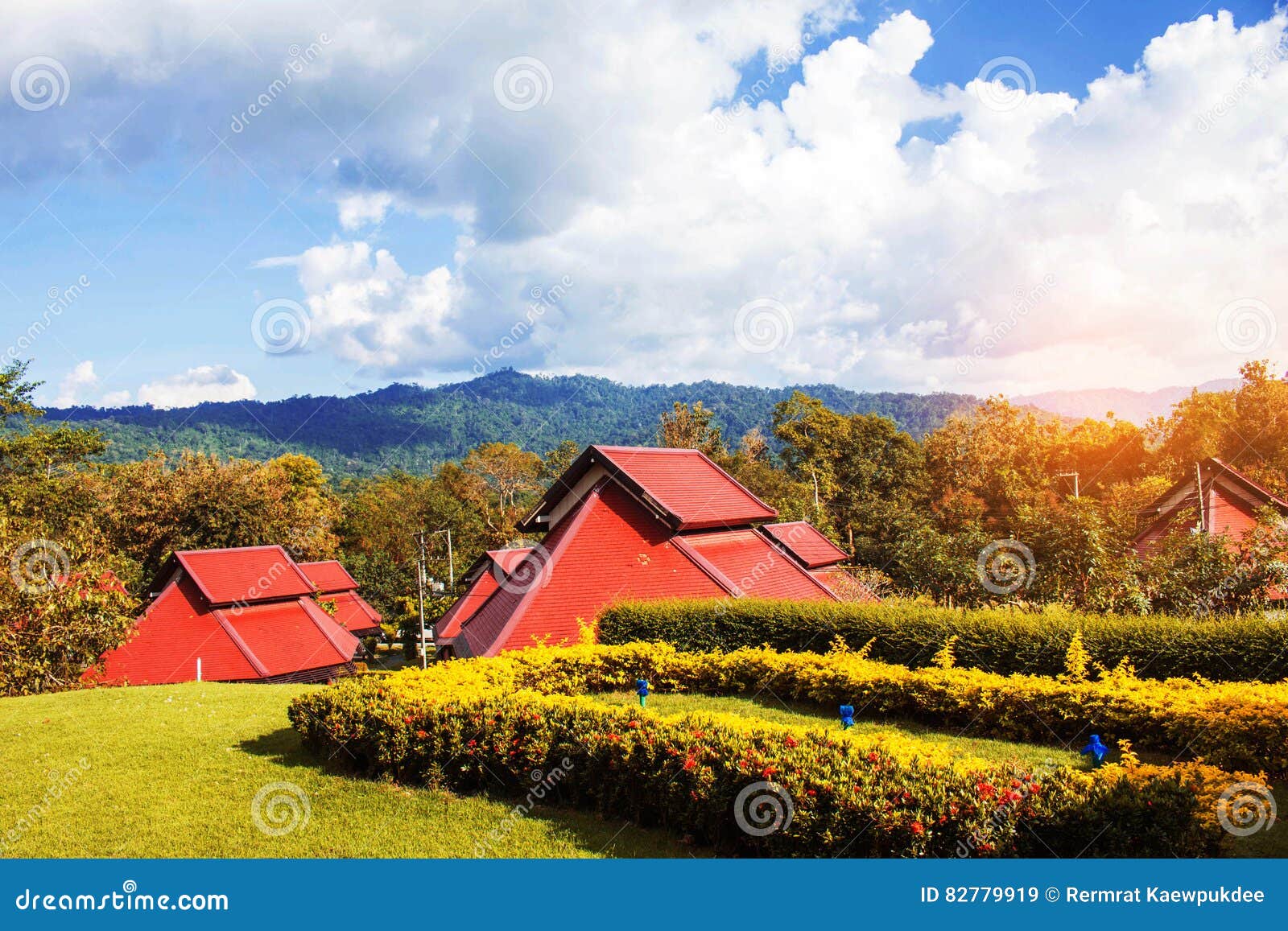Resort in the forests stock image. Image of peak, scenery - 82779919