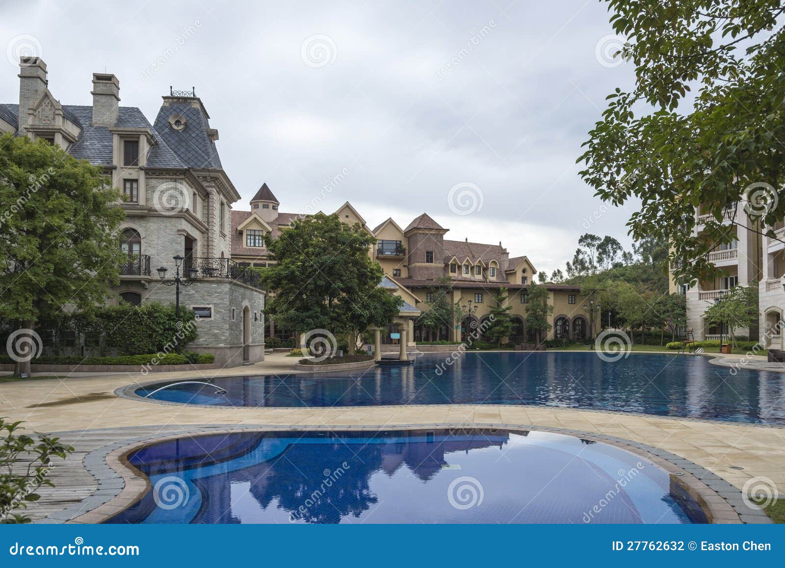 Resort Hotel stock photo. Image of retro, swimming, classical - 27762632