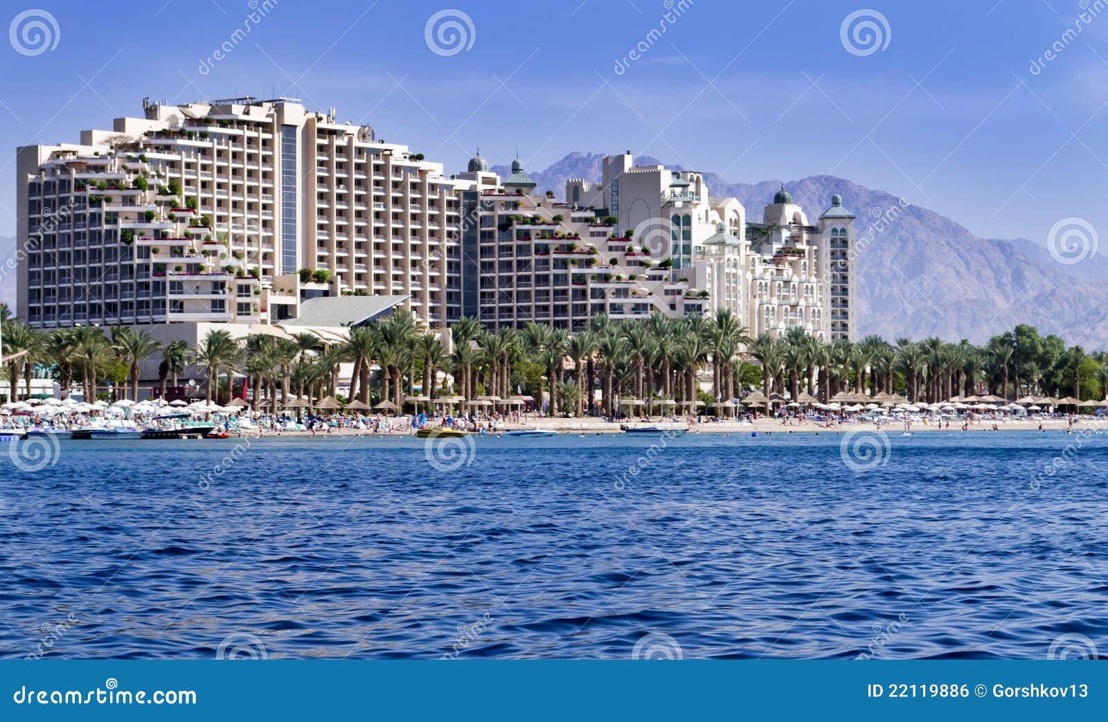 Resort Hotels in Eilat, Israel Stock Photo - Image of negev, resort ...