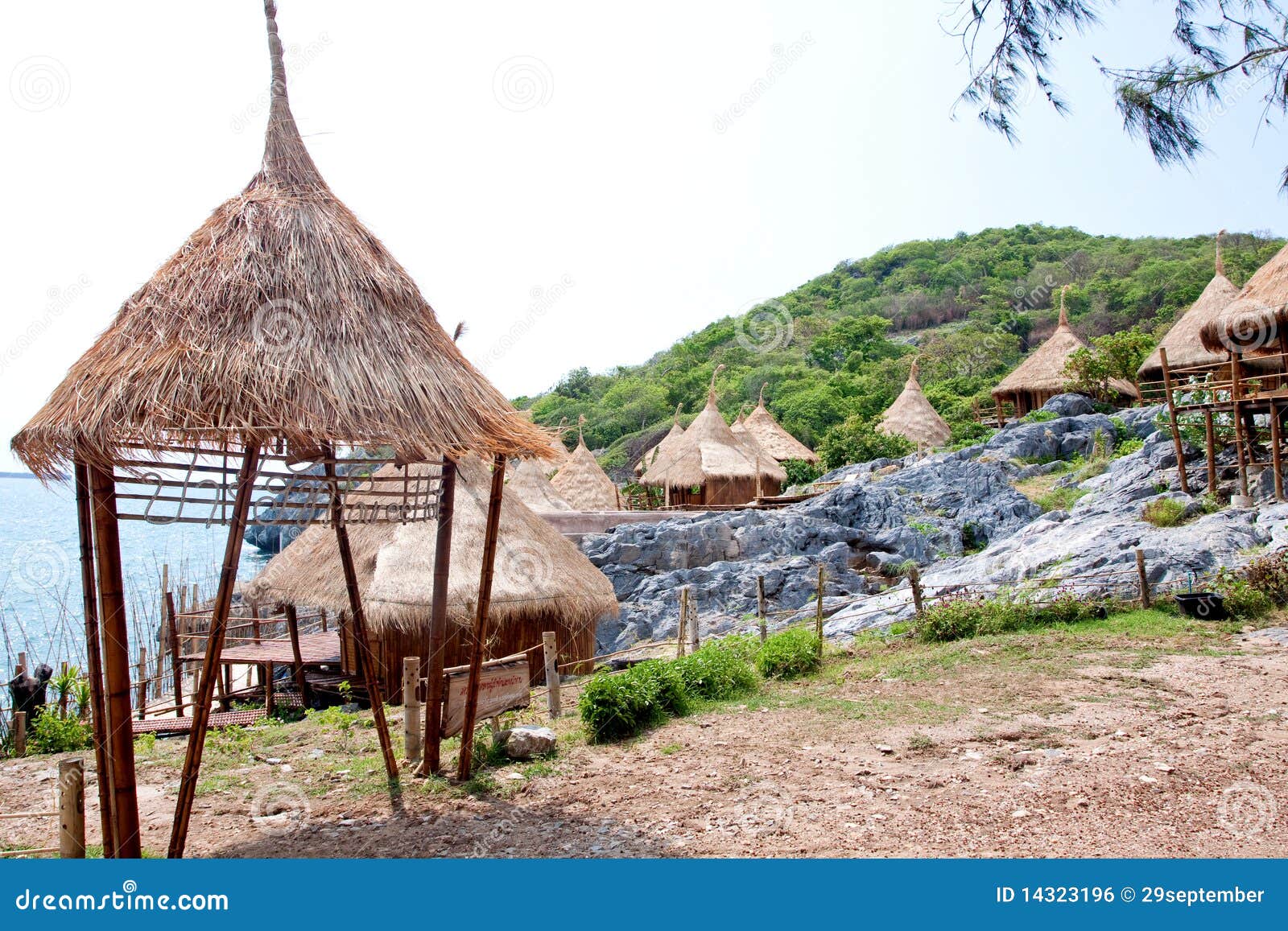 Resort hut in thailand. stock photo. Image of tropical - 14323196