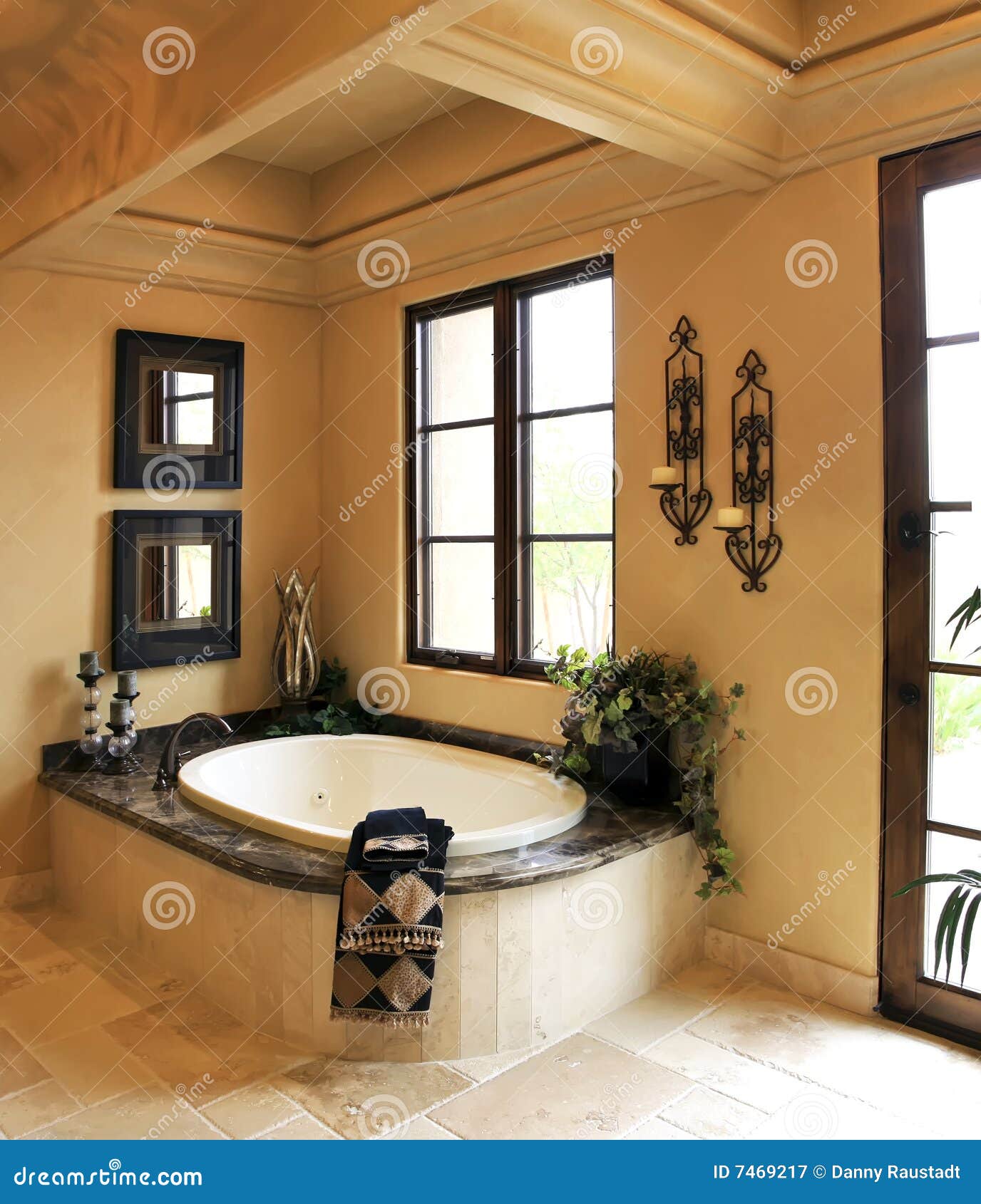 Resort Mansion Bathroom Spa Stock Image - Image of house, family: 7469217