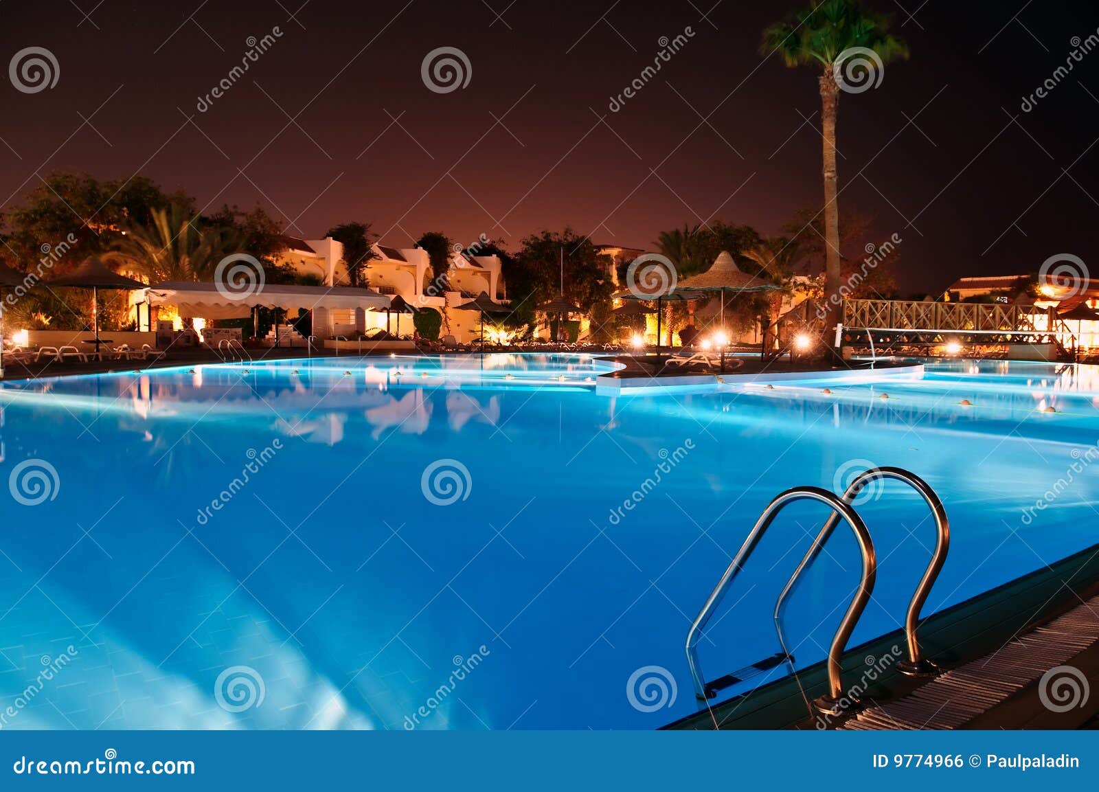 Resort at night stock photo. Image of dark, comfortable - 9774966