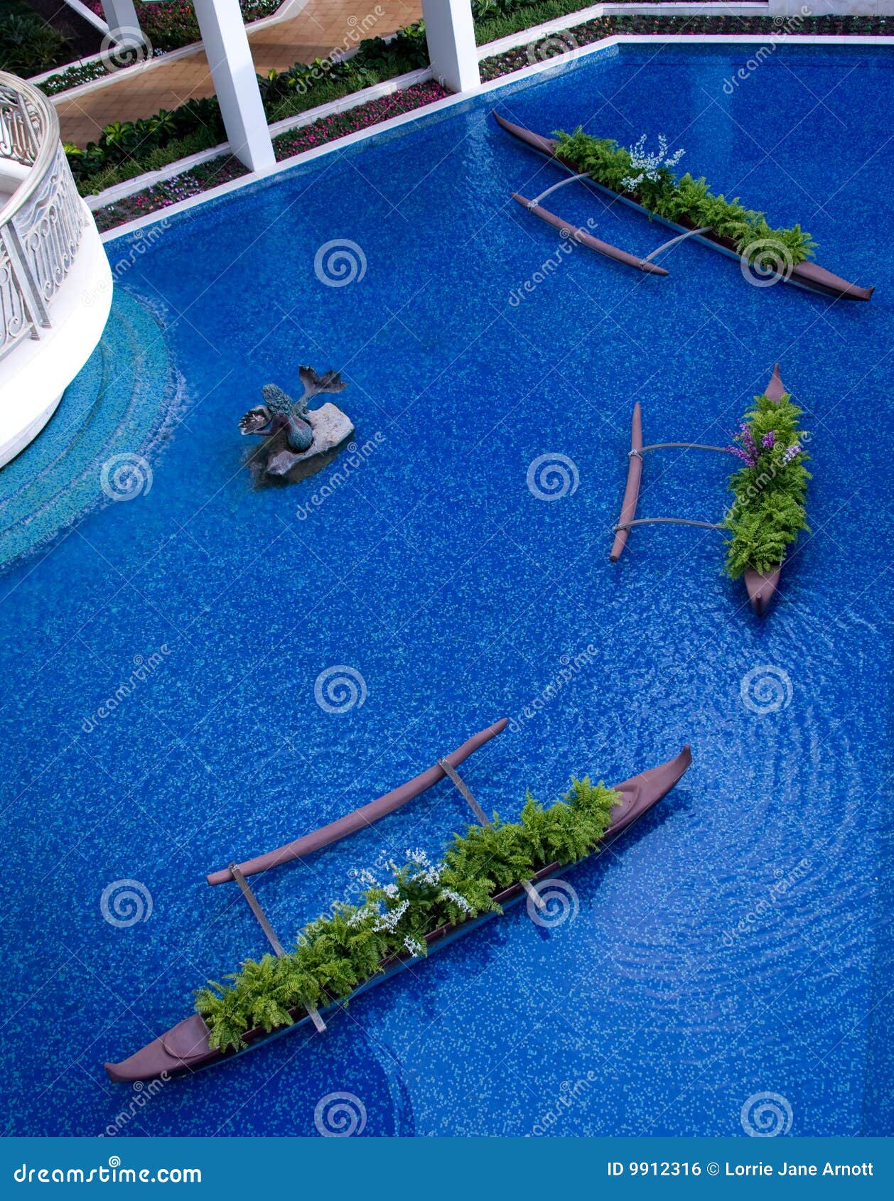 Resort pool in lobby stock photo. Image of luxury, holiday - 9912316