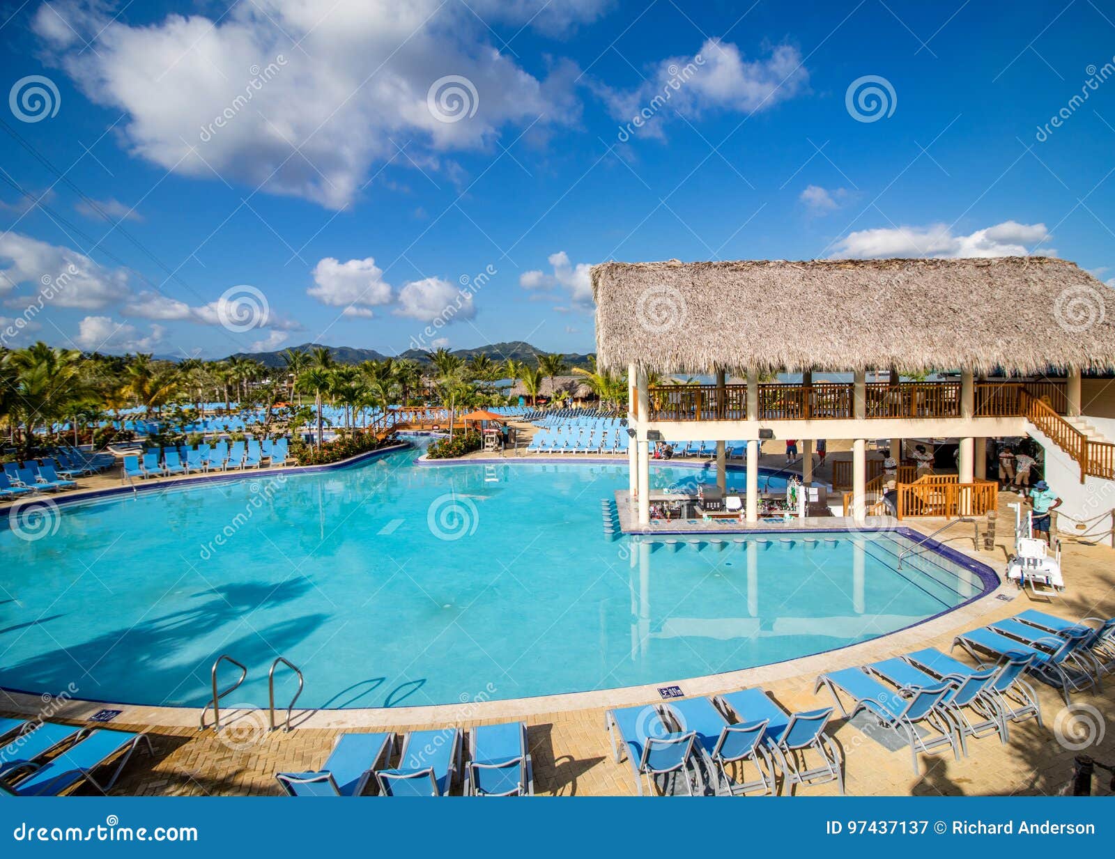 Resort Pool stock image. Image of swimming, beach, cruise - 97437137