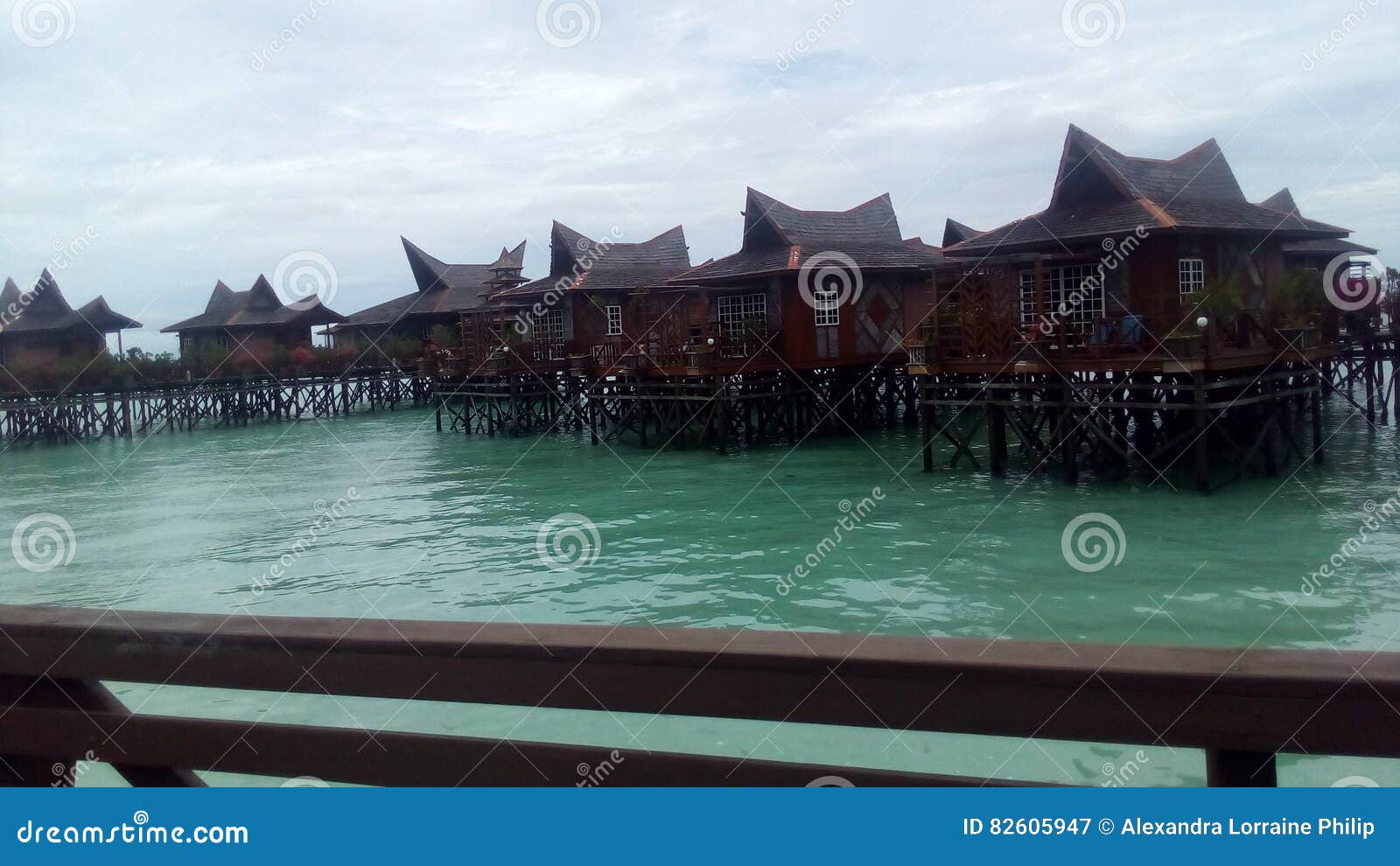 Resort in Pulau Mabul stock image. Image of resort, sipadan - 82605947
