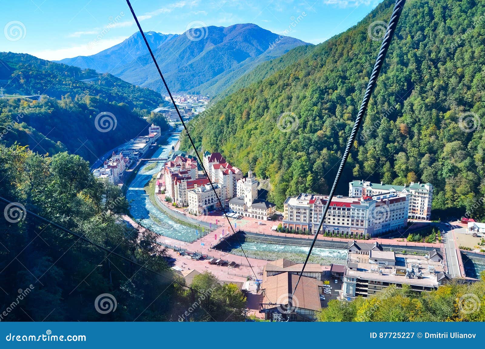 Resort Rosa Khutor Sochi Summer 2016 Stock Image - Image of facade ...