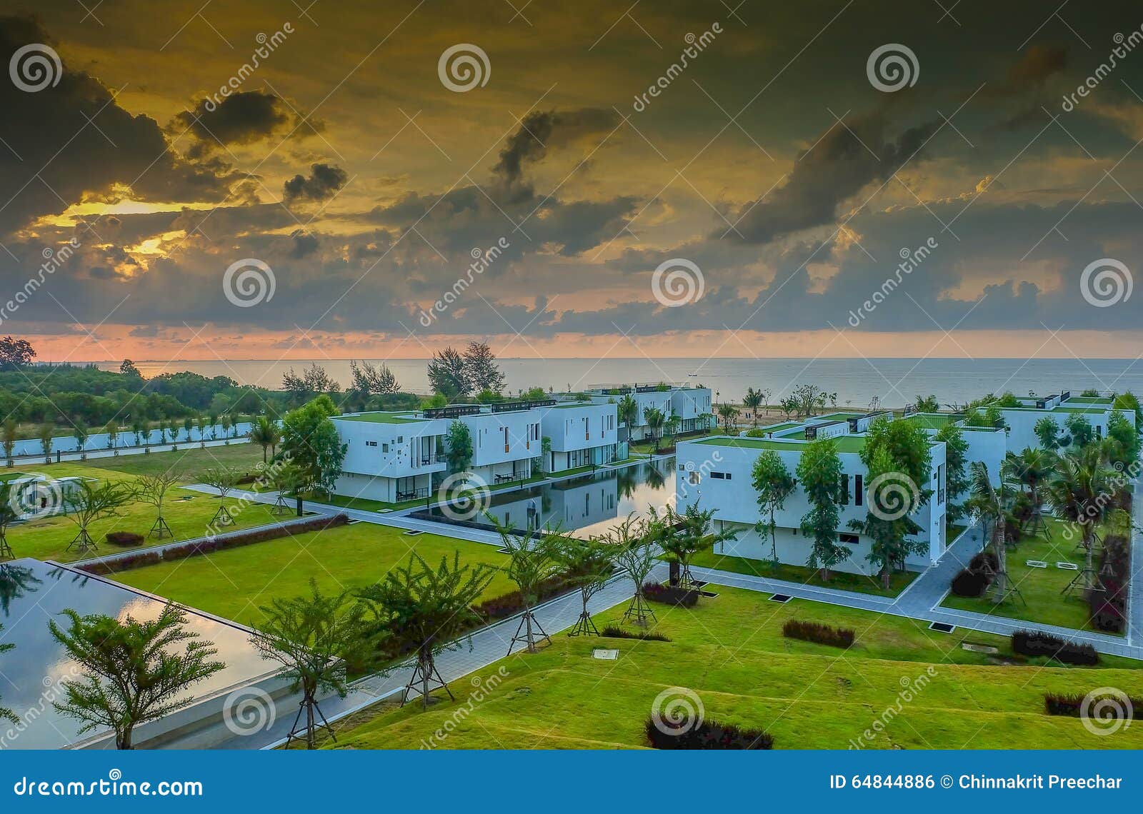 Resort Sea View stock photo. Image of panoramic, ocean - 64844886