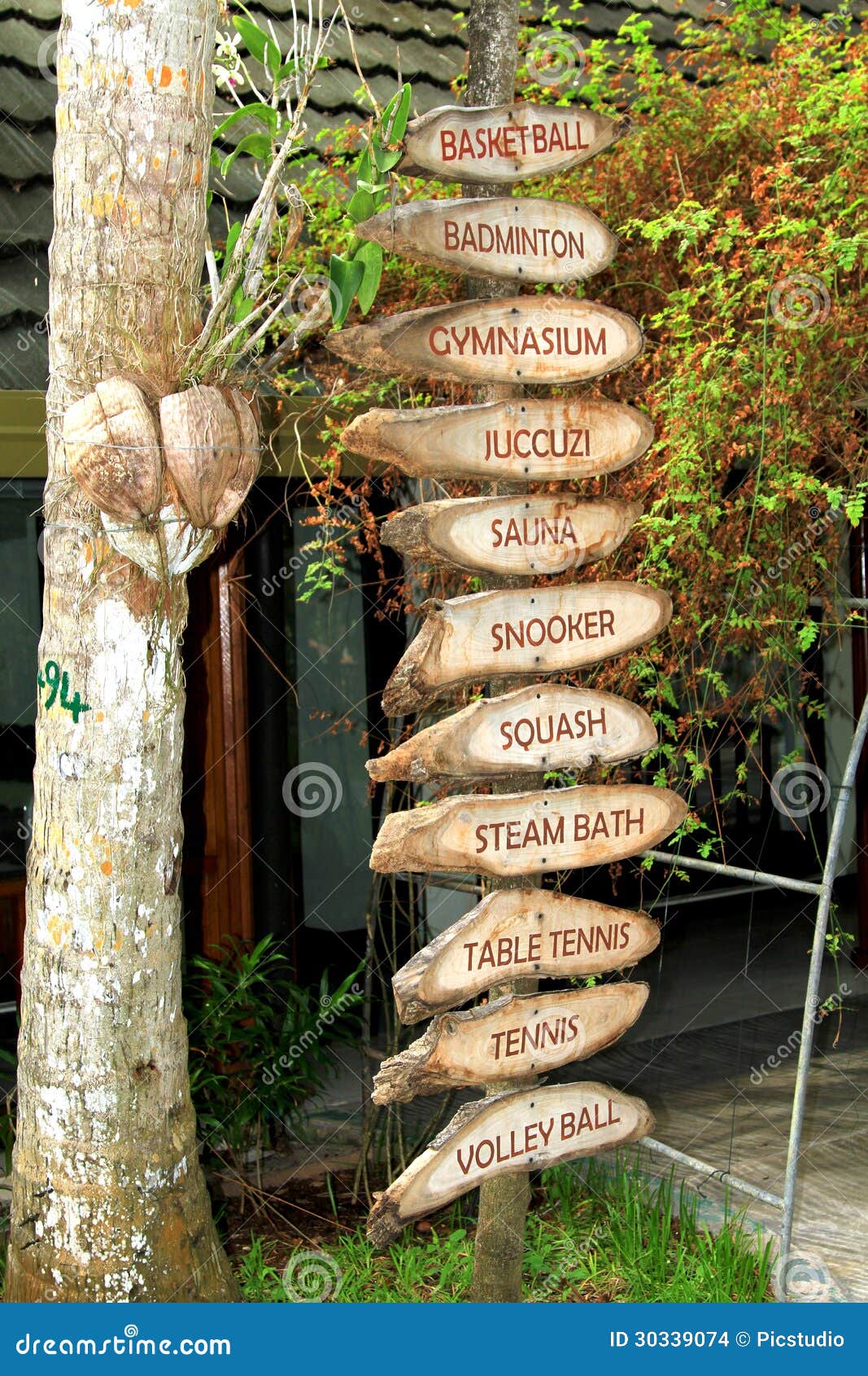 Resort sign-board stock photo. Image of boards, juccuzi - 30339074