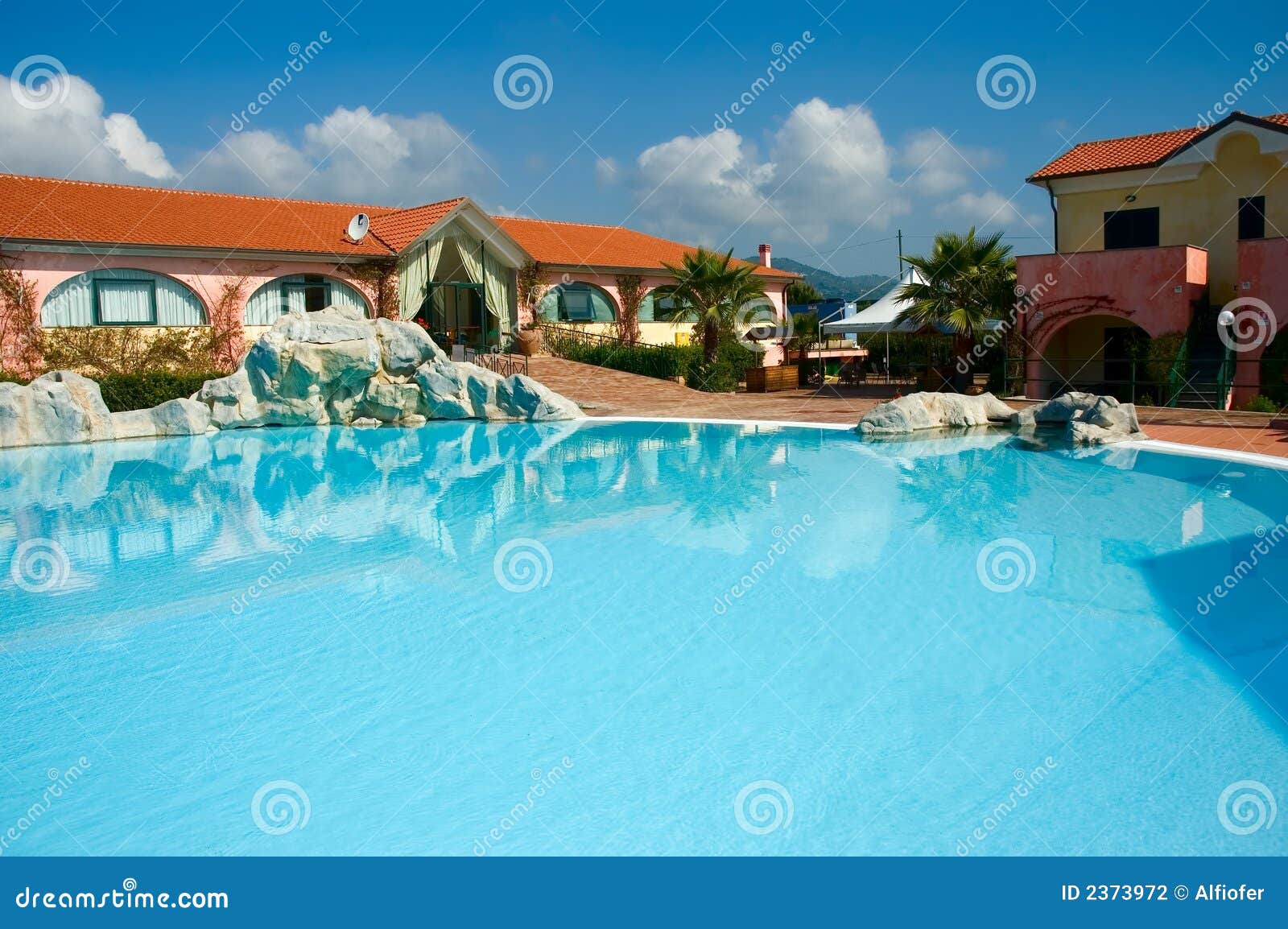 Resort summer pool stock photo. Image of destination, relax - 2373972