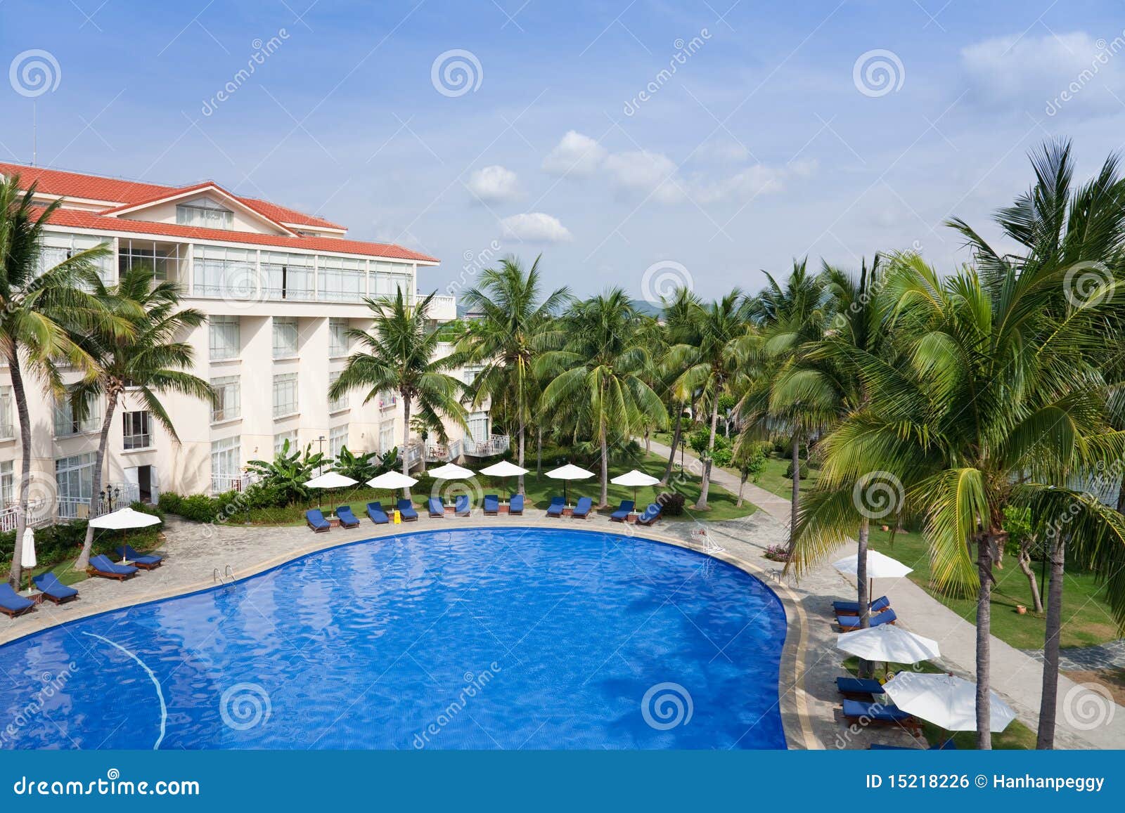 Resort swimming pool stock photo. Image of destination - 15218226