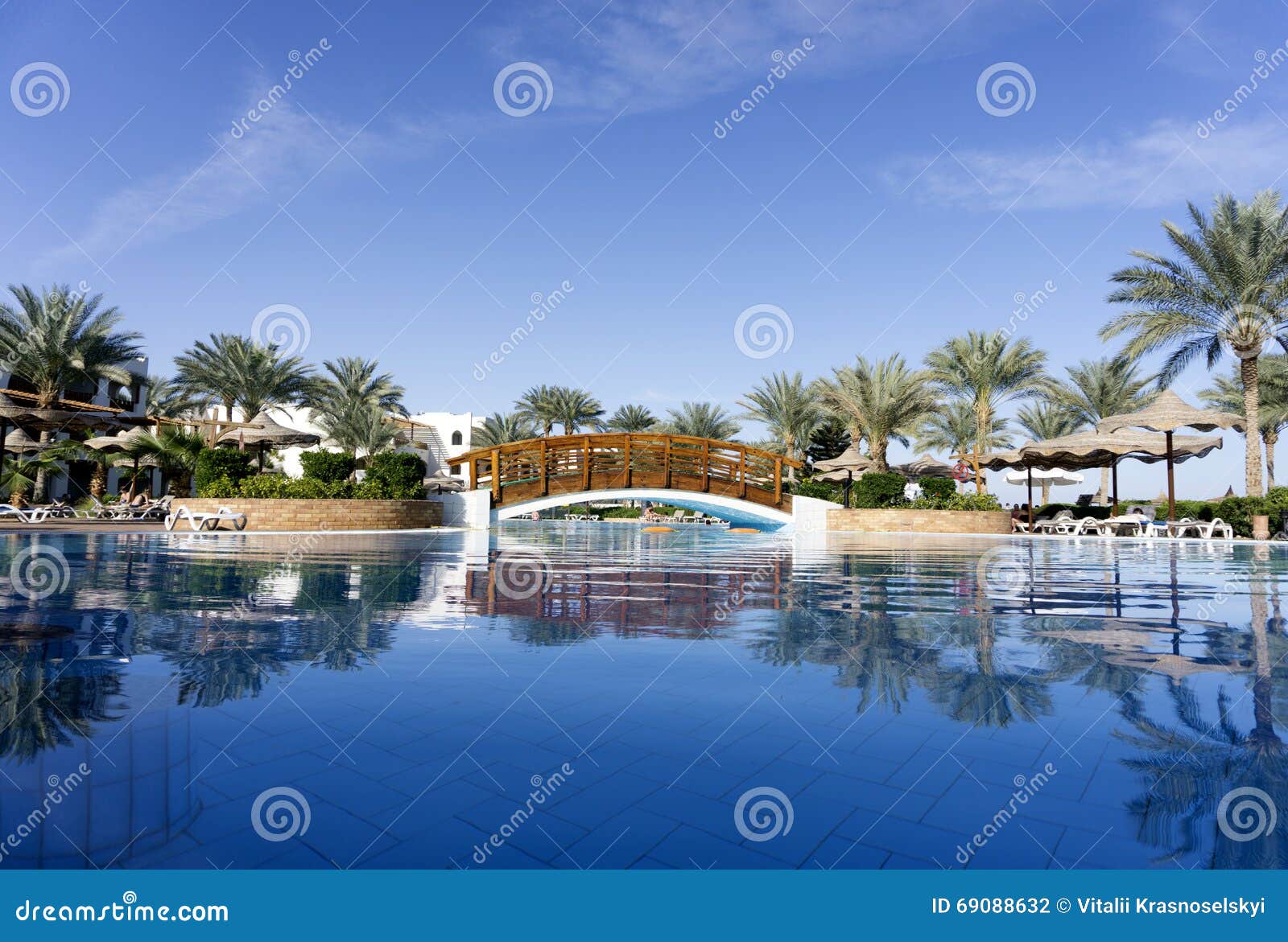Resort at Swimming Pool in Egypt Colorful Stock Photo - Image of exotic ...