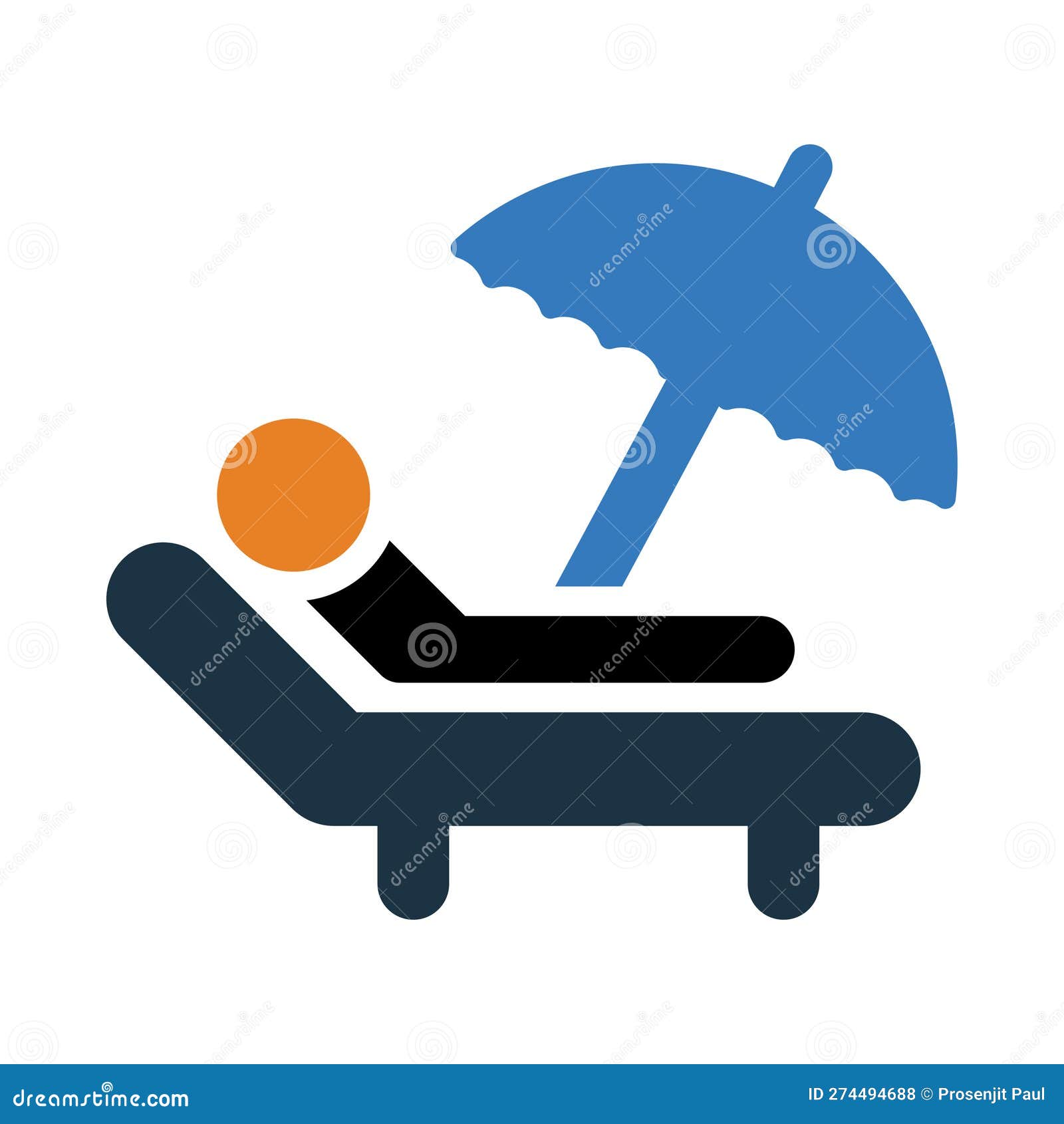 Resort, Umbrella, Location, Pin, Resort Location Icon Vector ...