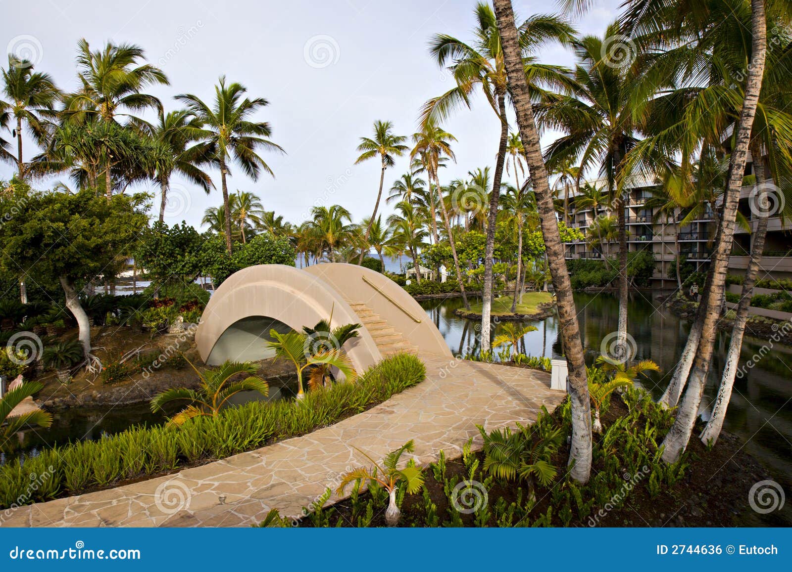 Resort Walkway and Bridge stock photo. Image of ocean - 2744636
