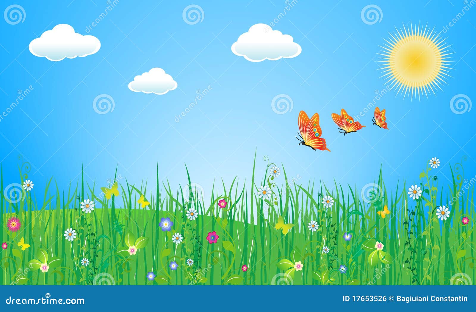 Resorte ilustración del vector. Ilustración de fondo - 17653526