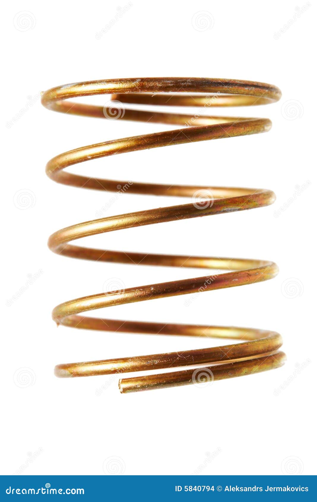 Resorte espiral foto de archivo. Imagen de amortiguador - 5840794