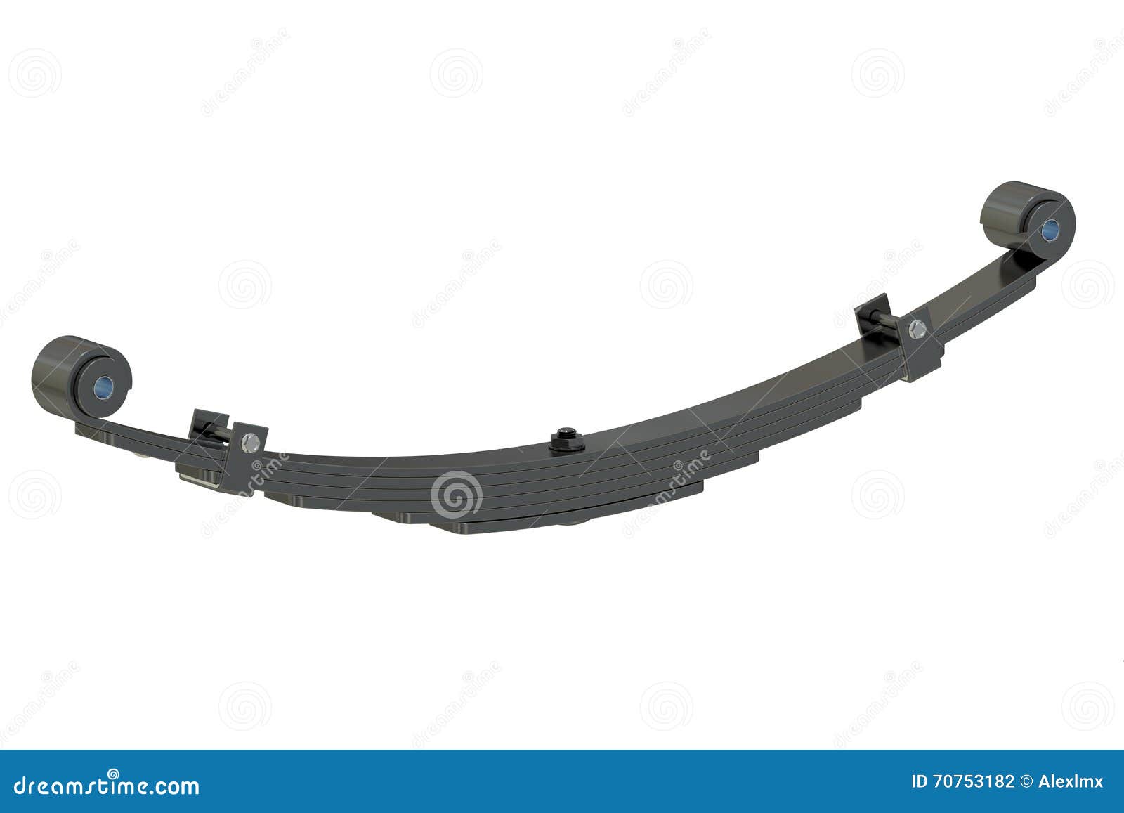 Resorte Plano, Representación 3D Stock de ilustración - Ilustración de ...