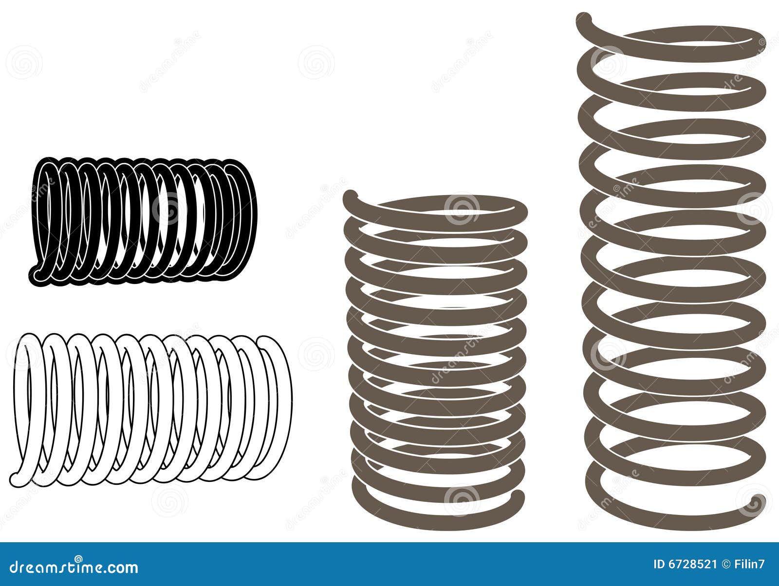Resortes ilustración del vector. Ilustración de cortocircuito - 6728521