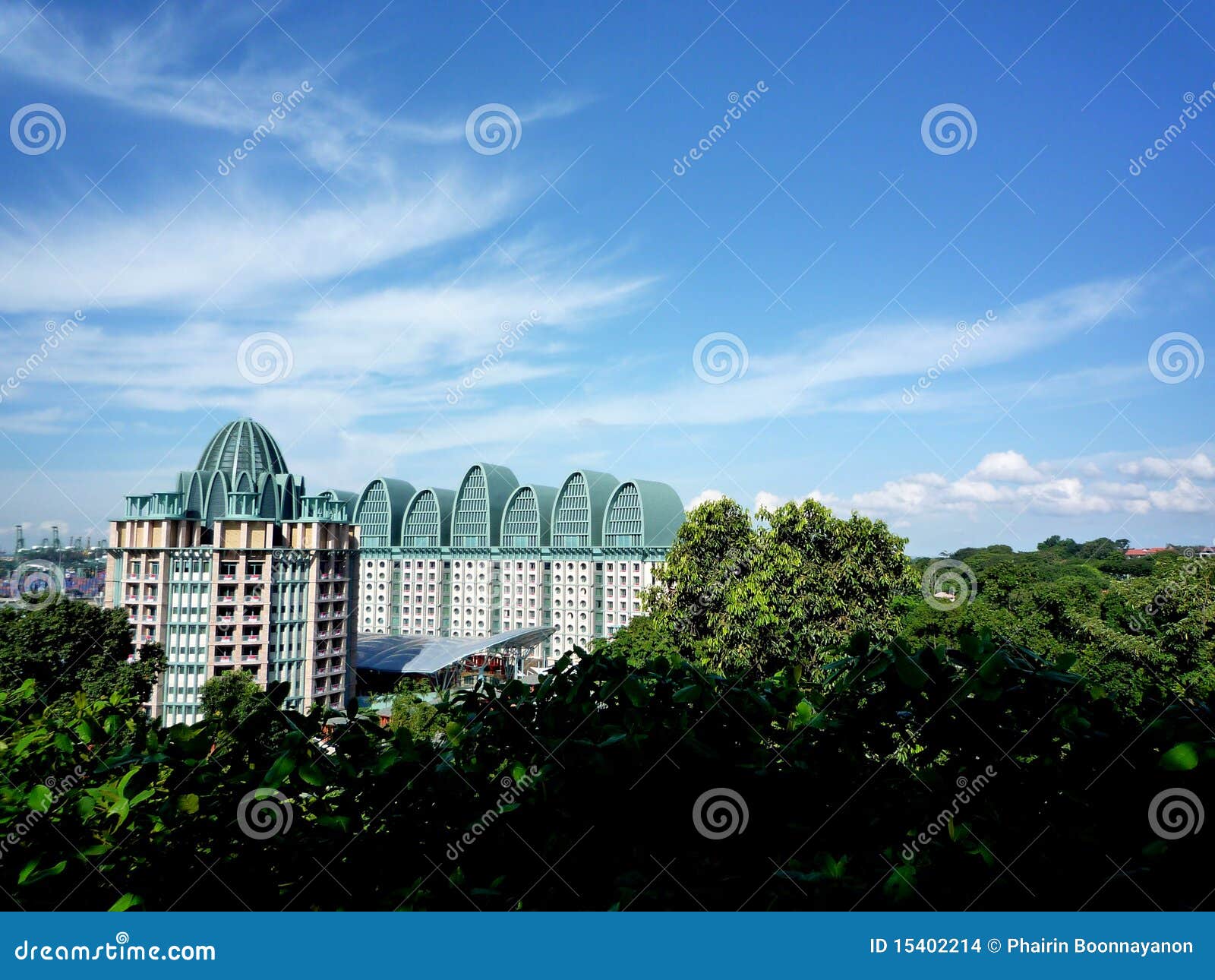 Resorts World Sentosa with Beautiful Sky Stock Photo - Image of outdoor ...