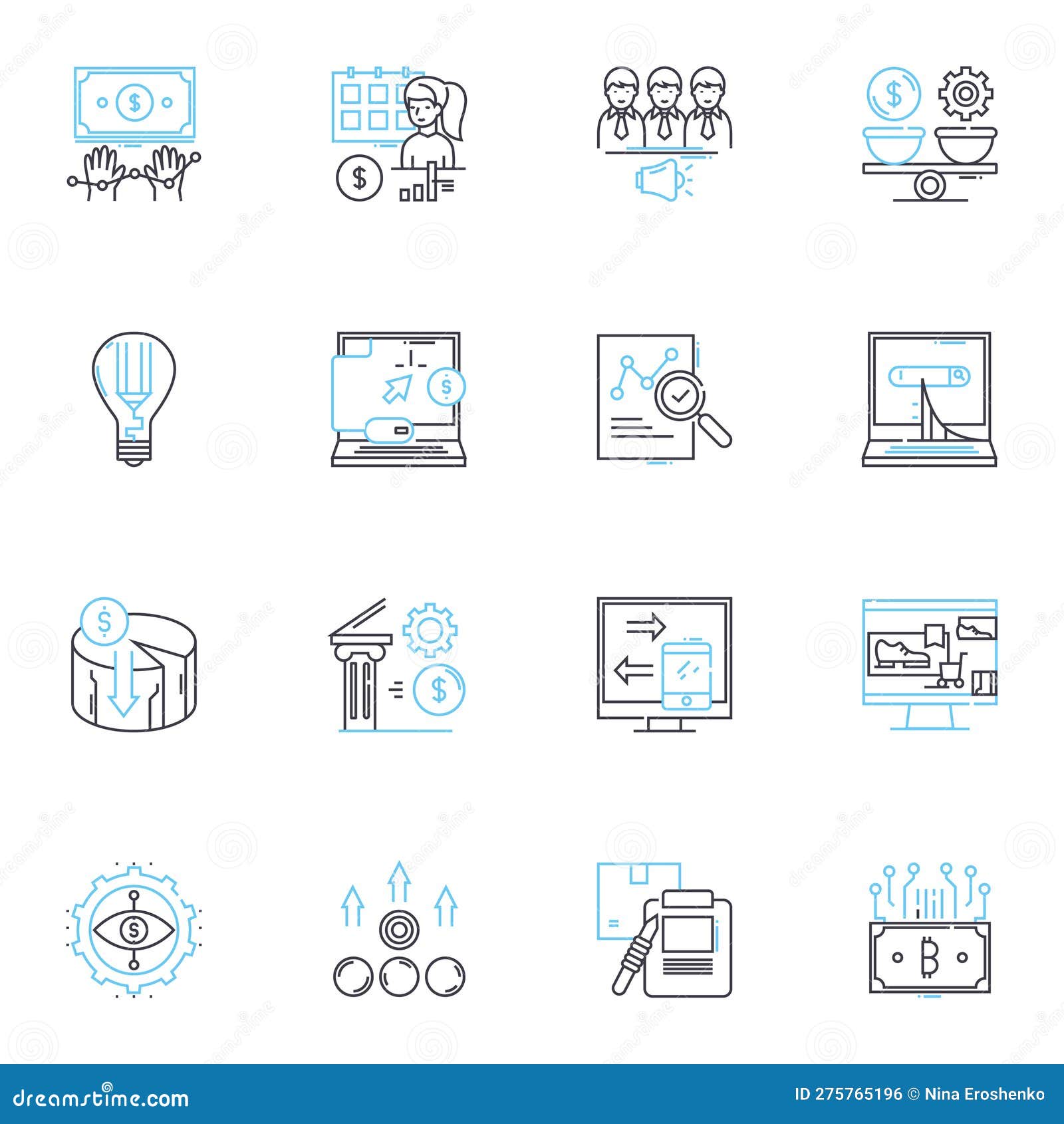Resource Allocation Linear Icons Set Prioritization Optimization