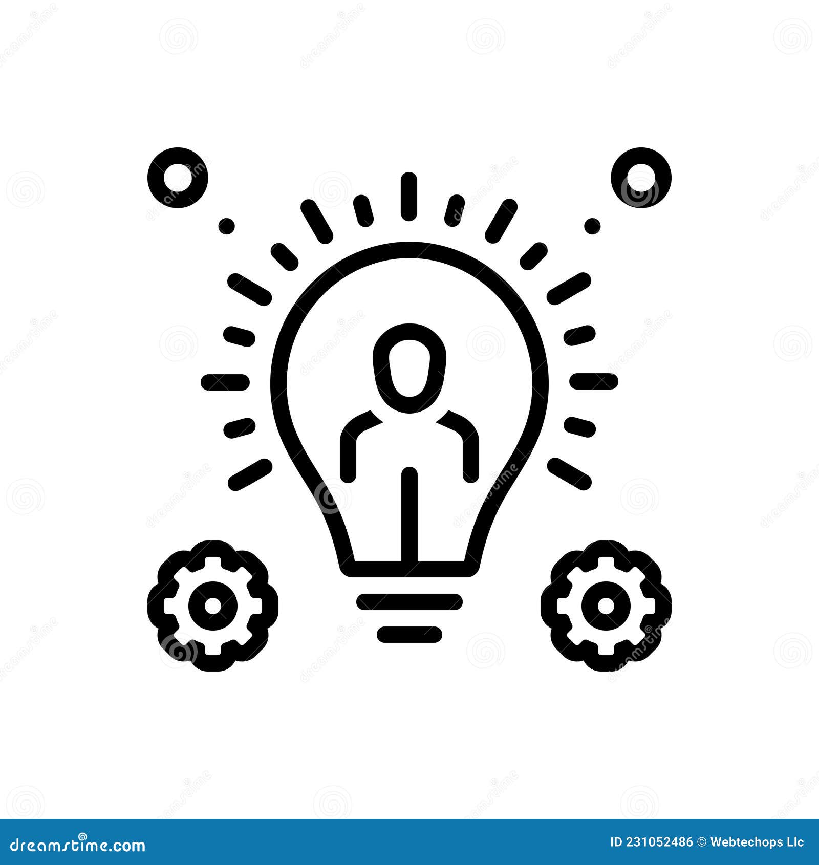 Black Line Icon for Resource, Ability and Capability Stock Vector ...