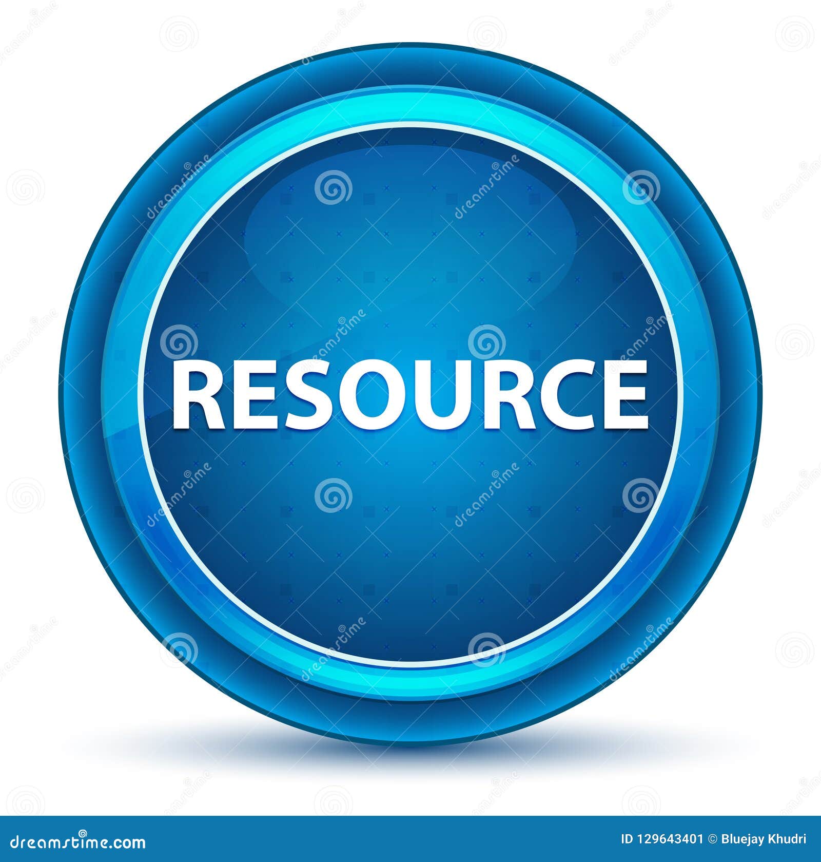 Resource Eyeball Blue Round Button Stock Illustration - Illustration of ...