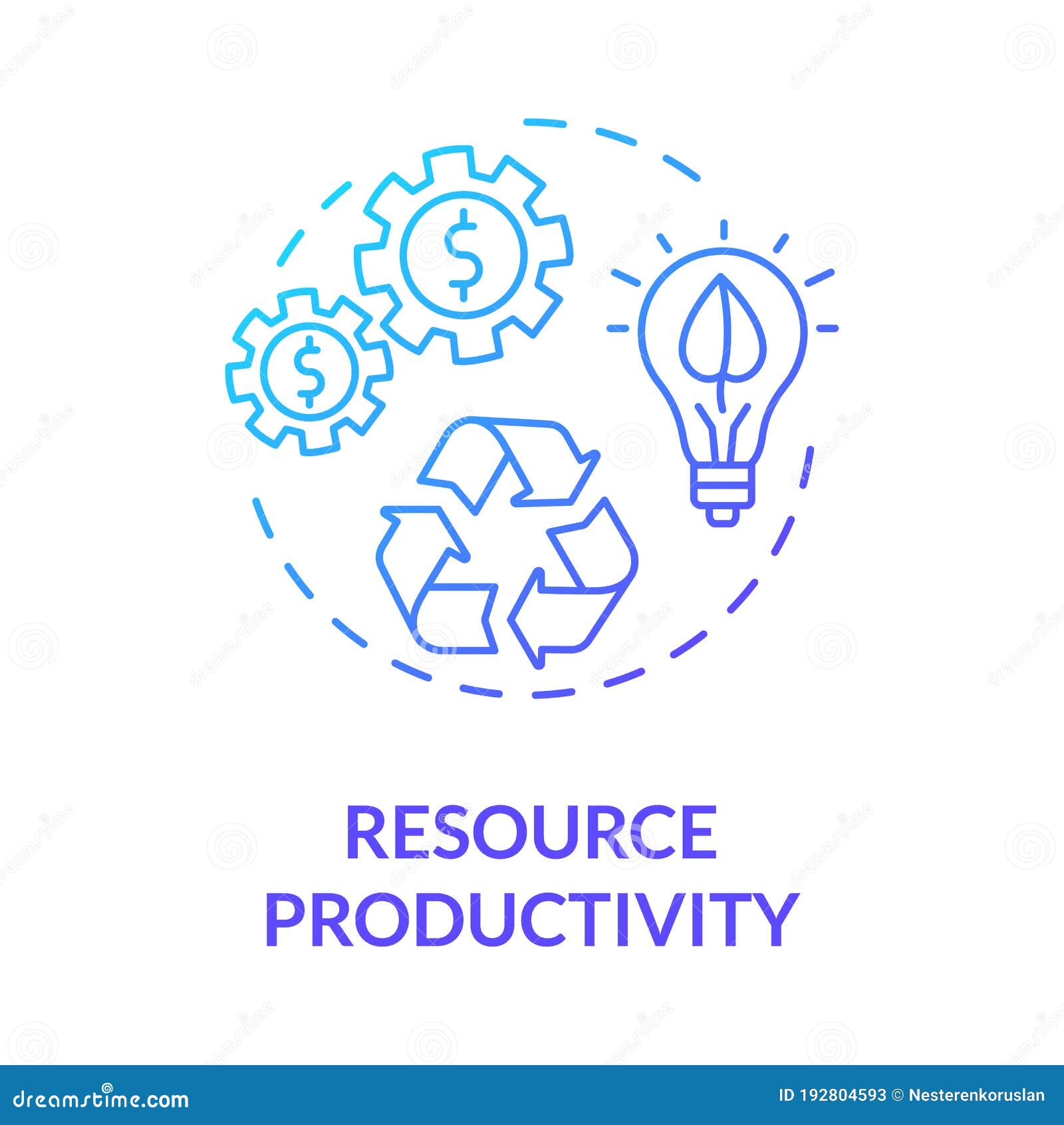 Resource Productivity Blue Gradient Concept Icon Stock Vector ... Resource Productivity Blue Gradient Concept Icon Stock Vector ...