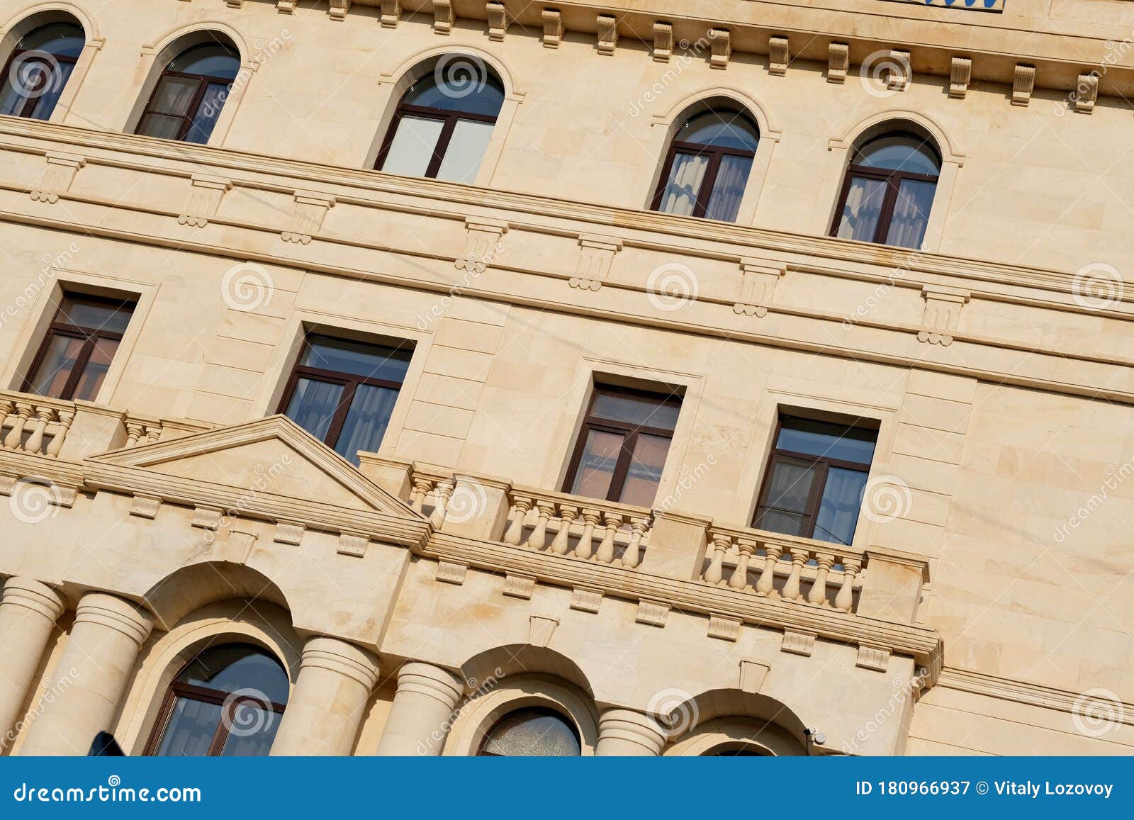 Elements and Details of the Facade of Russian Buildings Stock Image ...