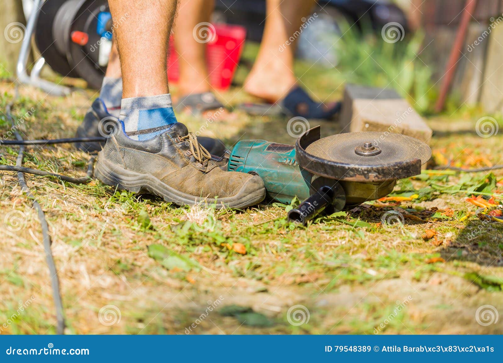 Resourceful handyman stock image. Image of cable, electric - 79548389