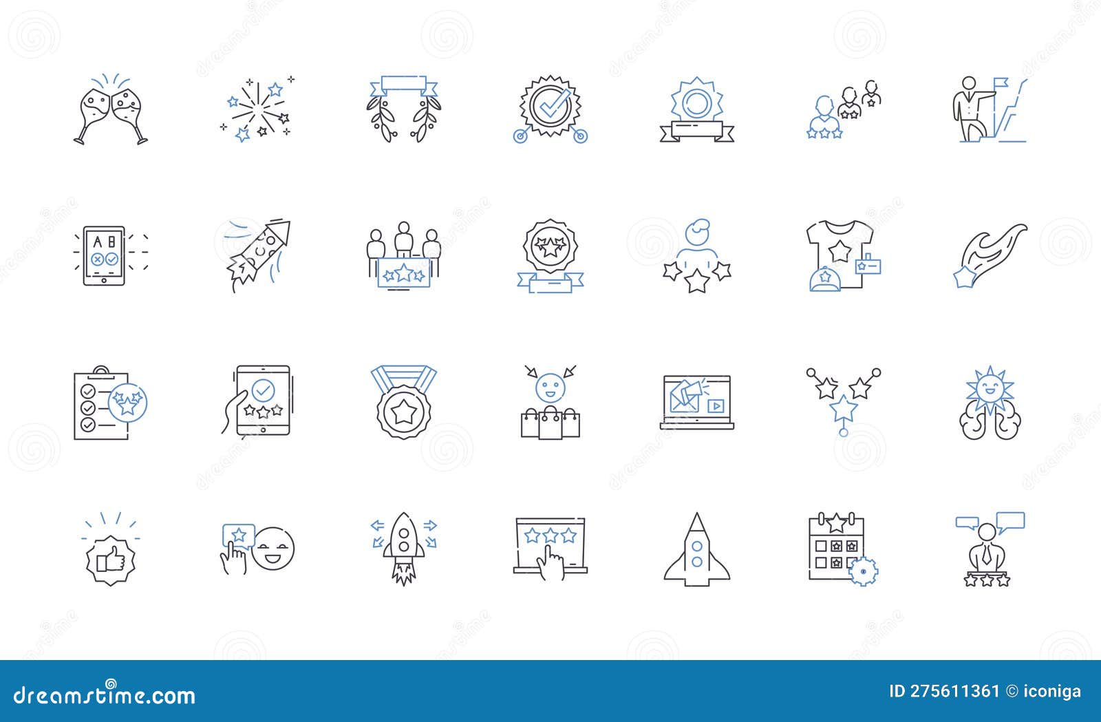 Resourceful Masters Line Icons Collection. Innovative, Adaptable ...
