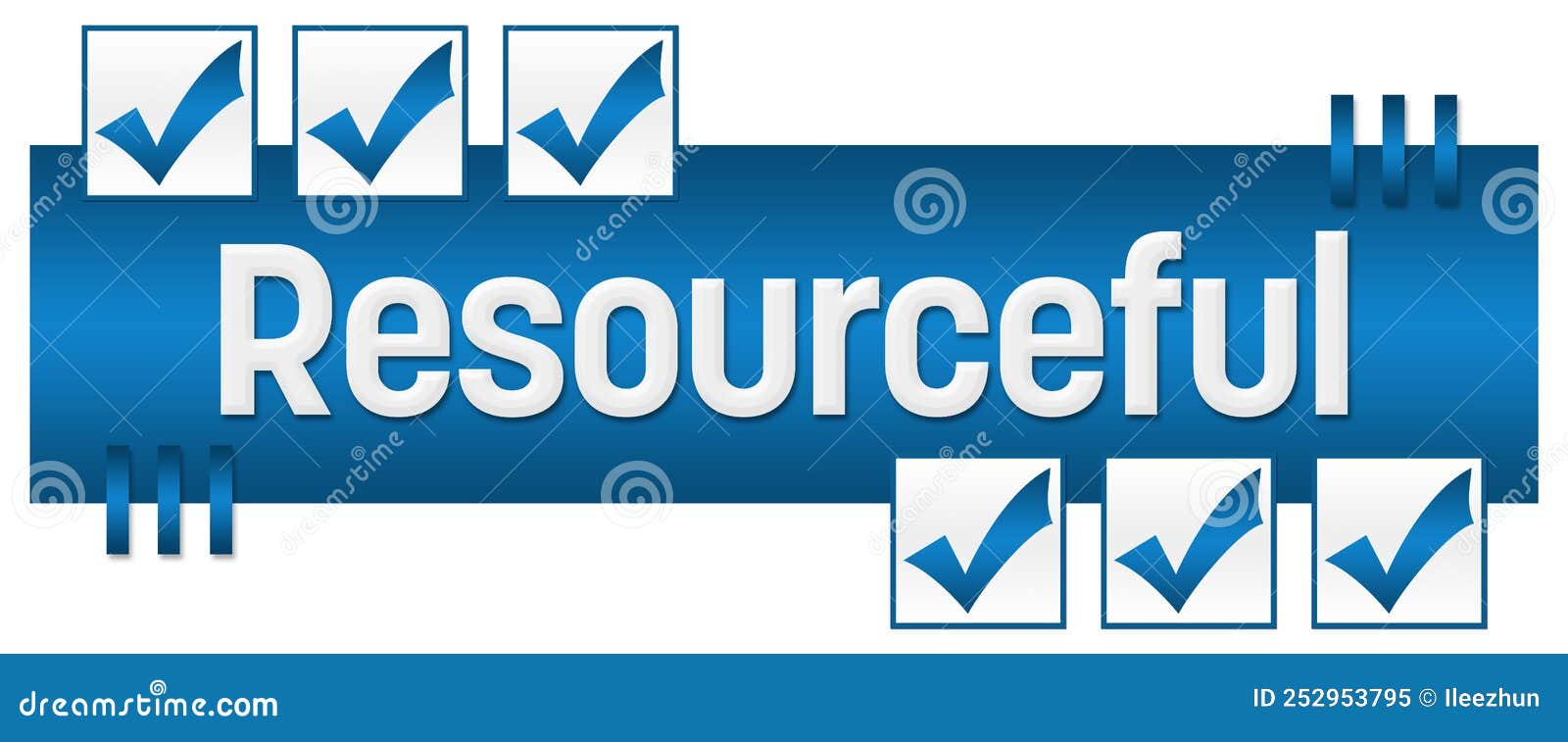 Resourceful Blue Squares Box Tick Marks Stock Illustration ...
